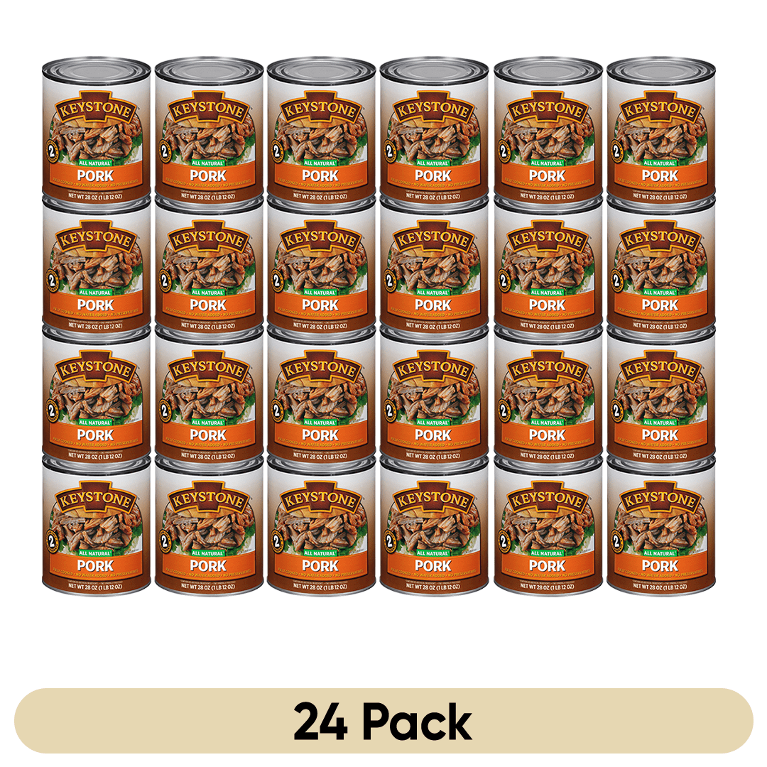Keystone All Natural Pork 28 oz Can - Emergency Food, Ready to Eat for ...