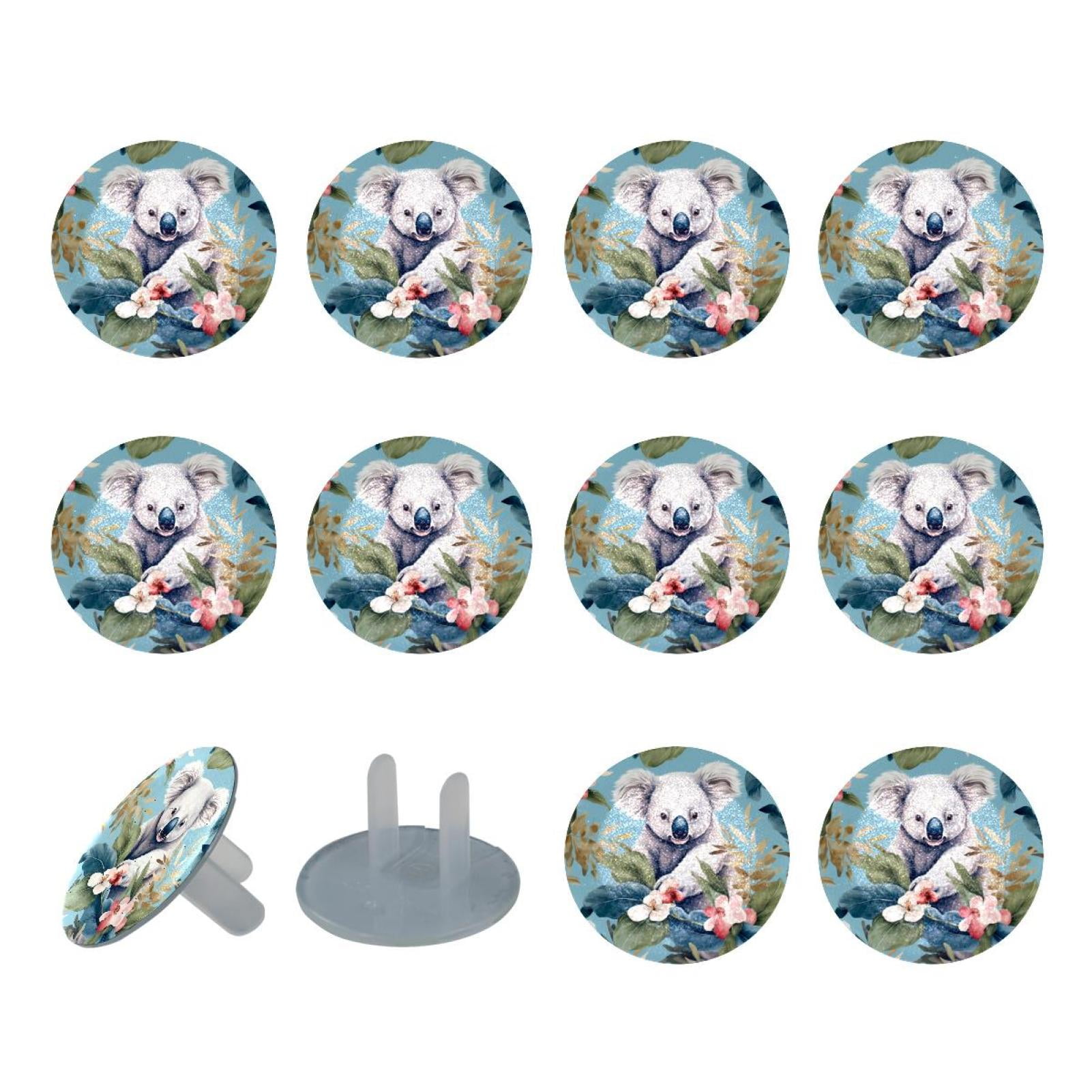 24 Pack Koala Outlet Covers Baby Proofing, Child Safety Plug Covers for ...
