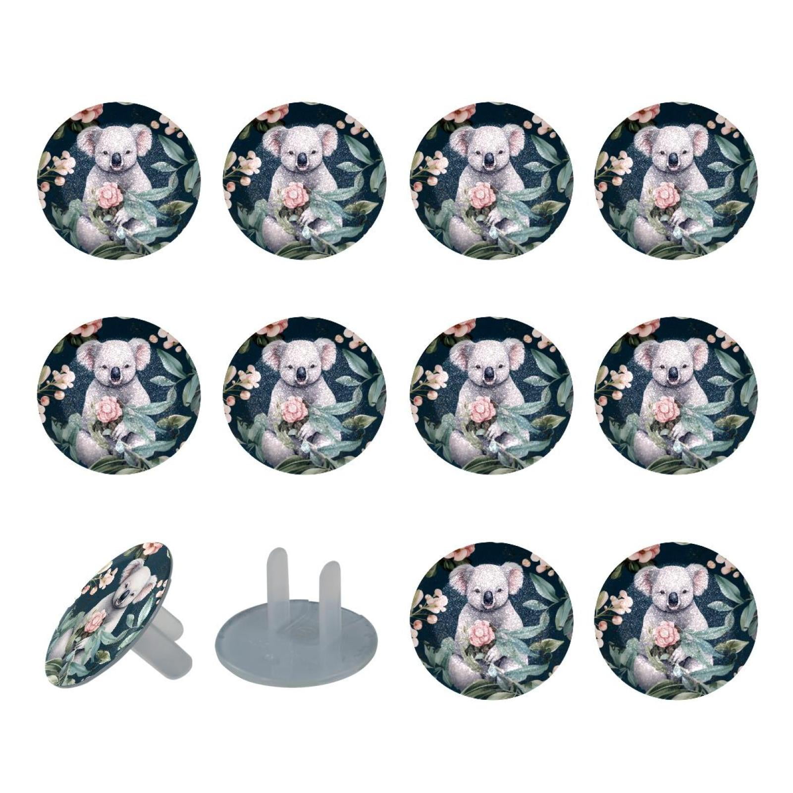 24 Pack Koala Outlet Covers Baby Proofing, Child Safety Plug Covers for ...