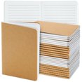 24-Pack Kraft Paper Notepad, A6 Size 4x6 in, 80 Lined Pages, for ...