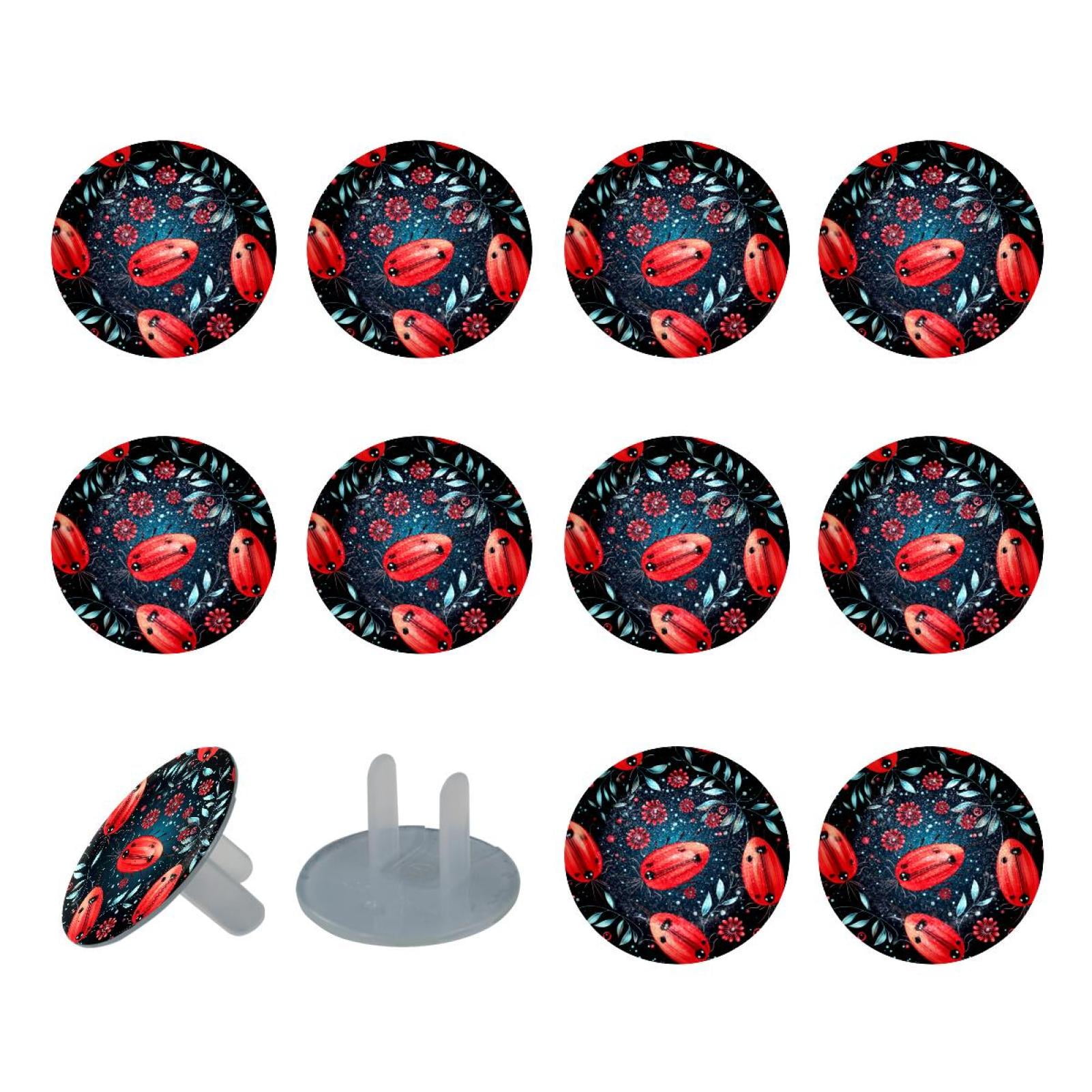 24 Pack Ladybird Outlet Covers Baby Proofing, Child Safety Plug Covers ...