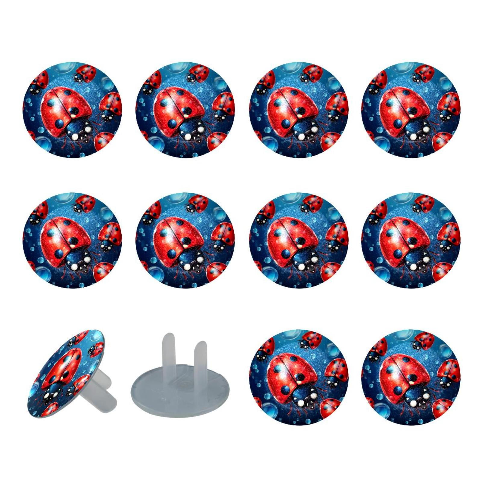 24 Pack Ladybird Outlet Covers Baby Proofing, Child Safety Plug Covers ...