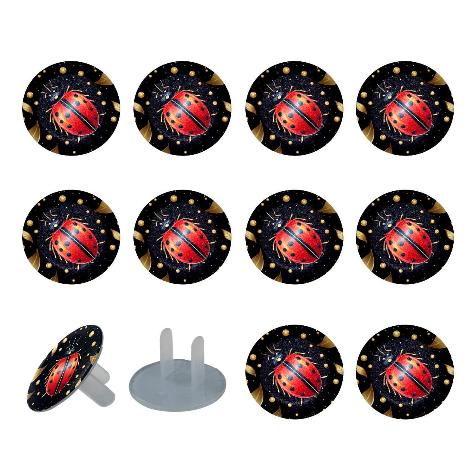 24 Pack Ladybird Outlet Covers Baby Proofing, Child Safety Plug Covers ...