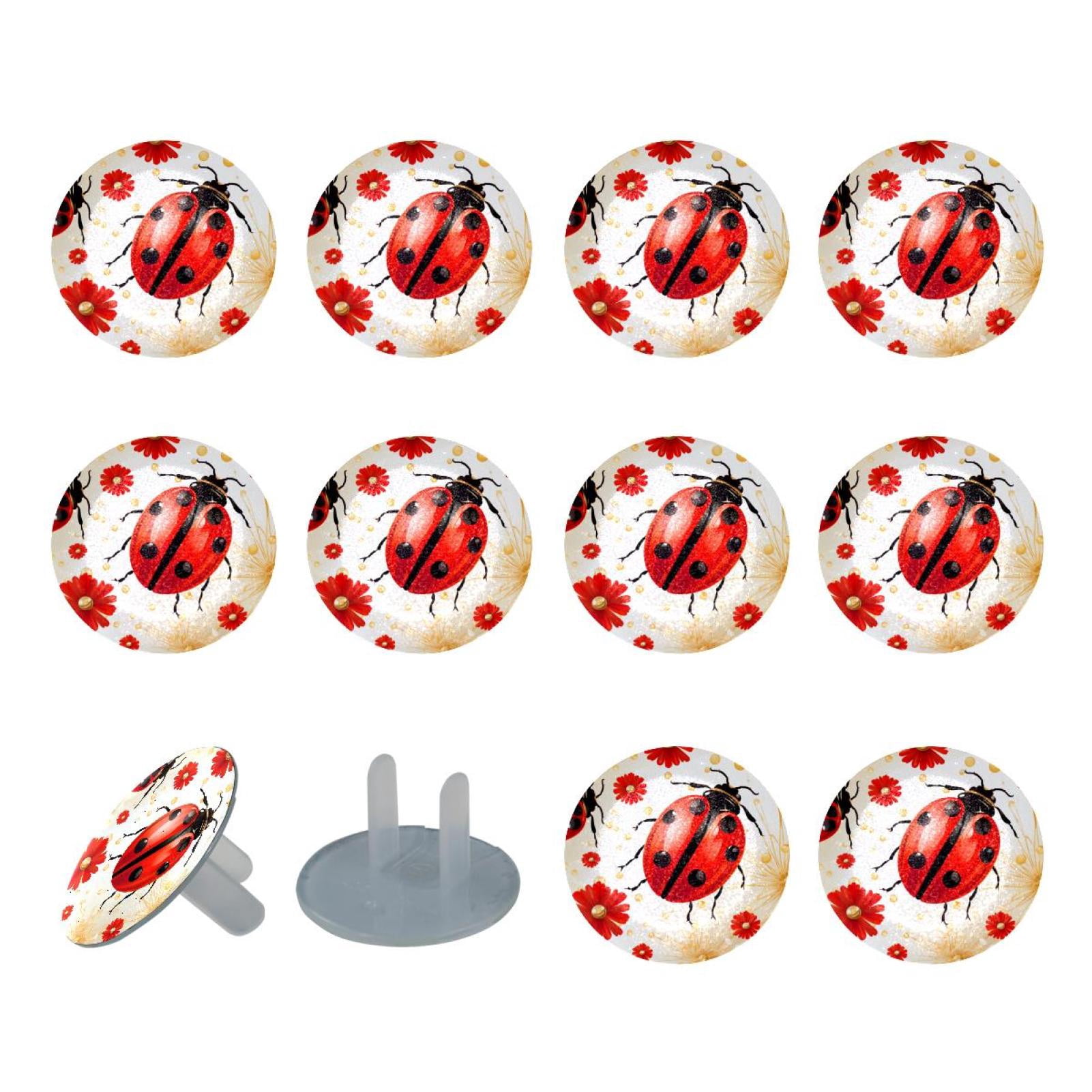 24 Pack Ladybird Outlet Covers Baby Proofing, Child Safety Plug Covers ...