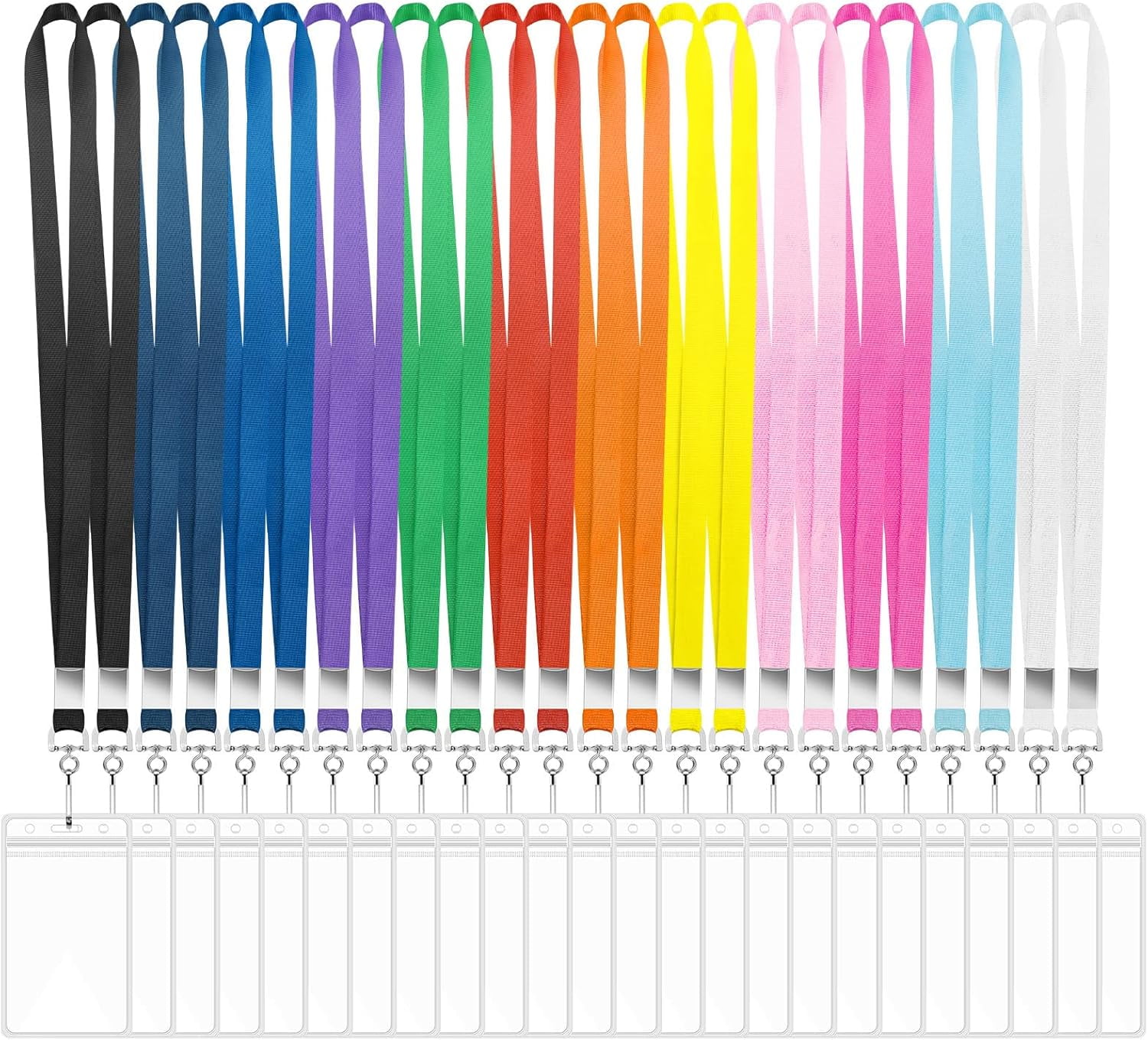 24 Pack Lanyards for ID Badges Cruise Lanyard for Ship Cards with ID ...