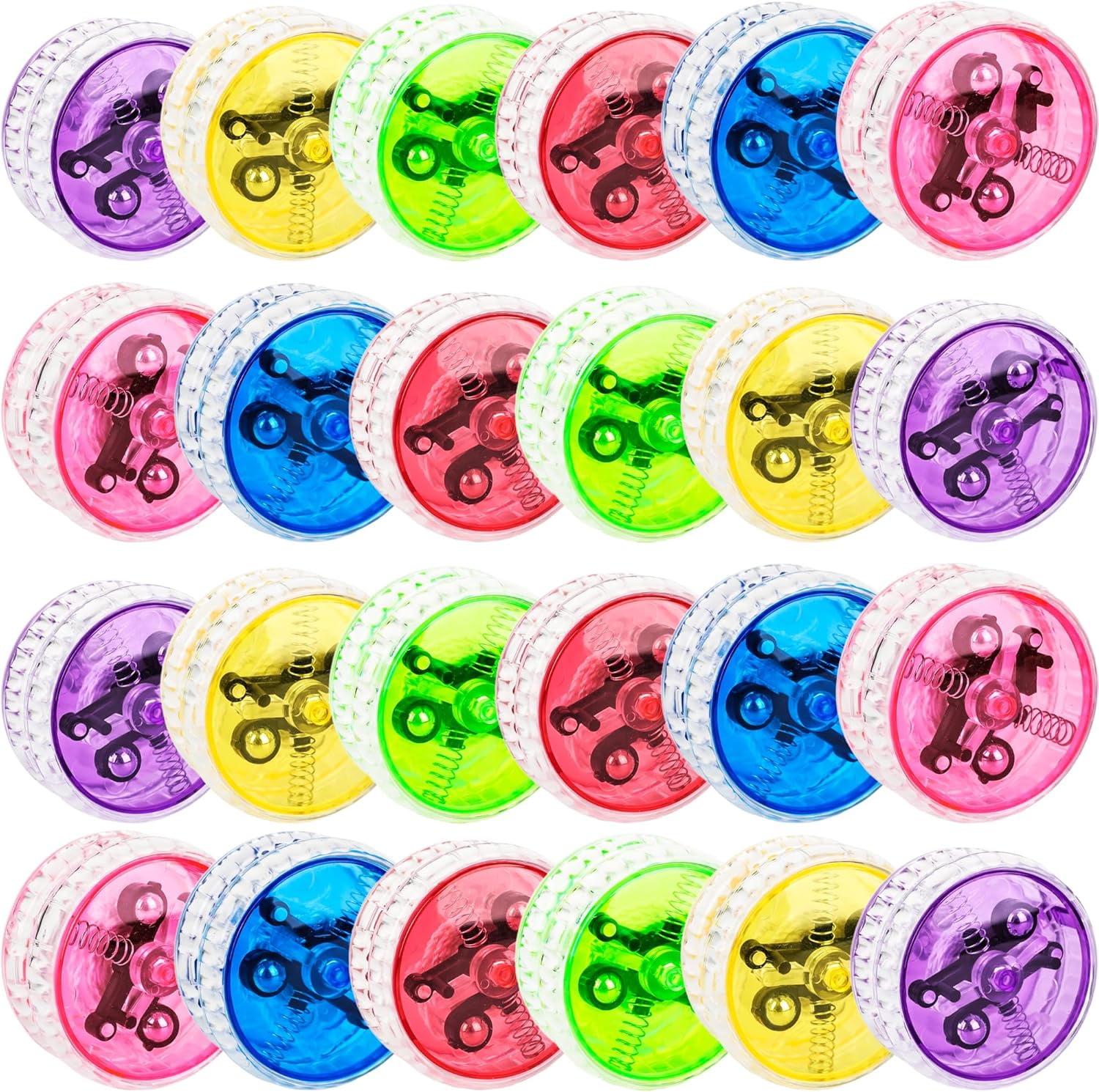 24 Pack Led Light up Yo Yo Colorful Beginner Yo Yo Ball Light up ...