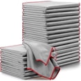 24 Pack Magic Cleaning Cloth, 16 x 16 Inch Microfiber Glass Cleaning ...