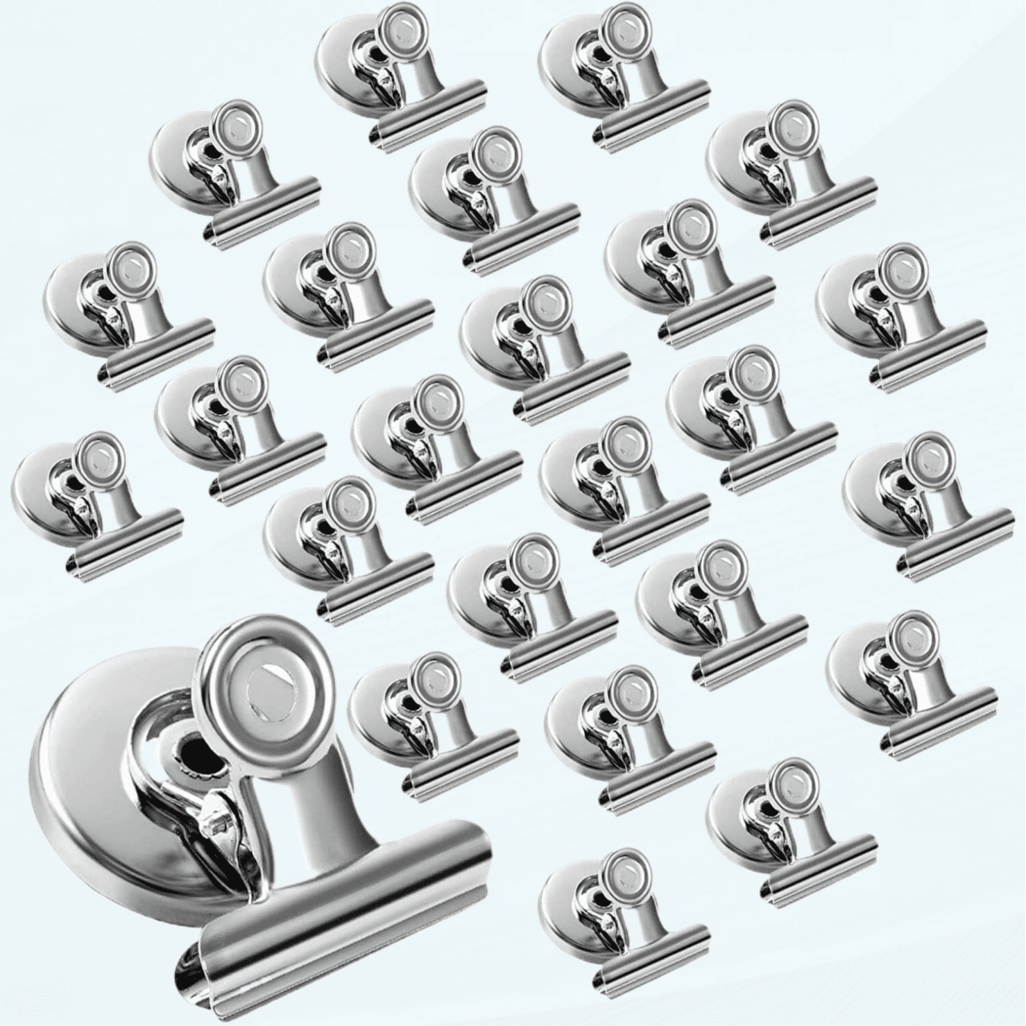 24 Pack Magnetic Clips Heavy Duty Fridge Magnets Clips, Whiteboard ...