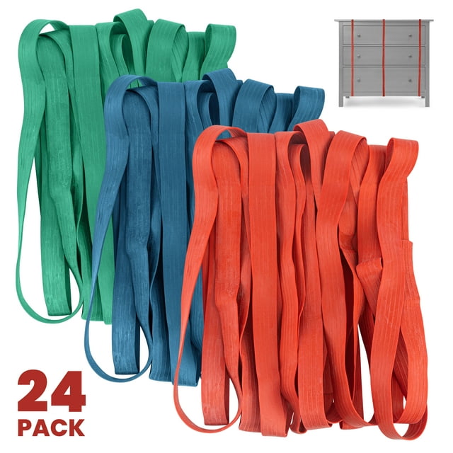 Free Shipping! 24 Pack Mover Bands - Extra Large Moving Rubber Bands ...