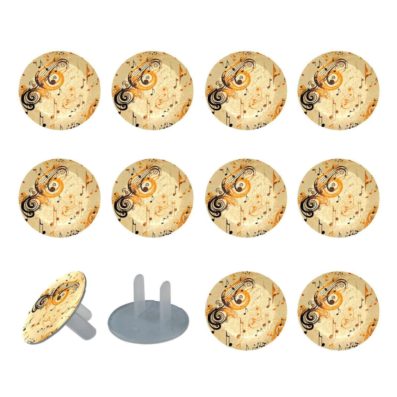 24 Pack Music Note Outlet Covers Baby Proofing | Secure Electric Plug ...