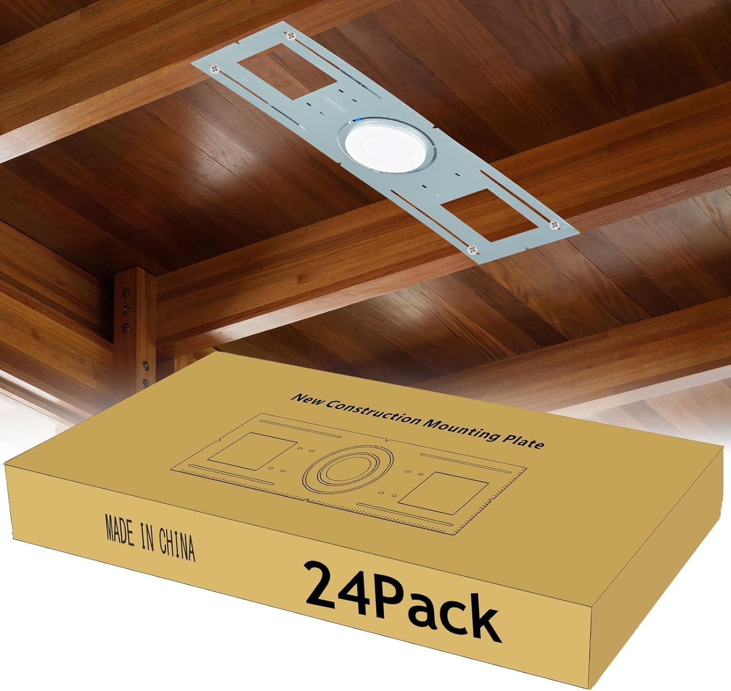 24 Pack New Construction Rough in Plate Pre Mounting Bracket for 3 / 4 ...