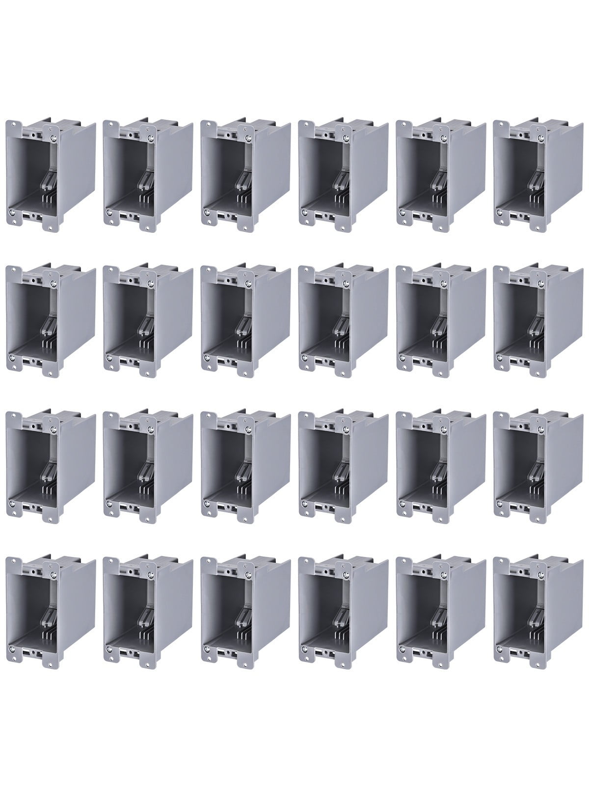 24 Pack One Gang Old Work Electrical Outlet Box, Ultra-deep 20 Cubic ...