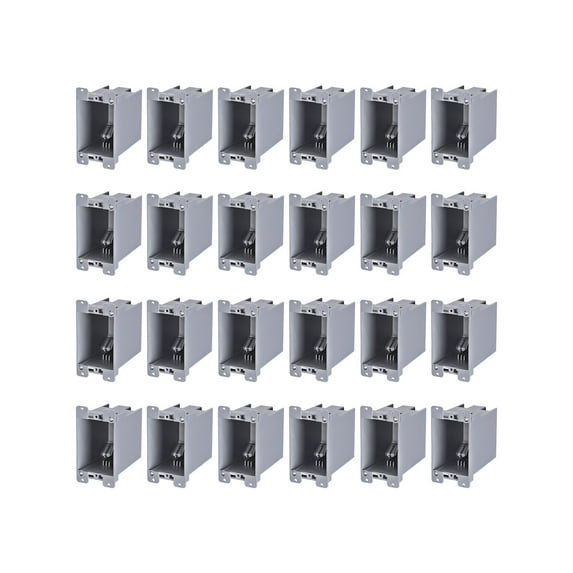 24 Pack One Gang Old Work Electrical Outlet Box, Ultra-deep 20 Cubic ...