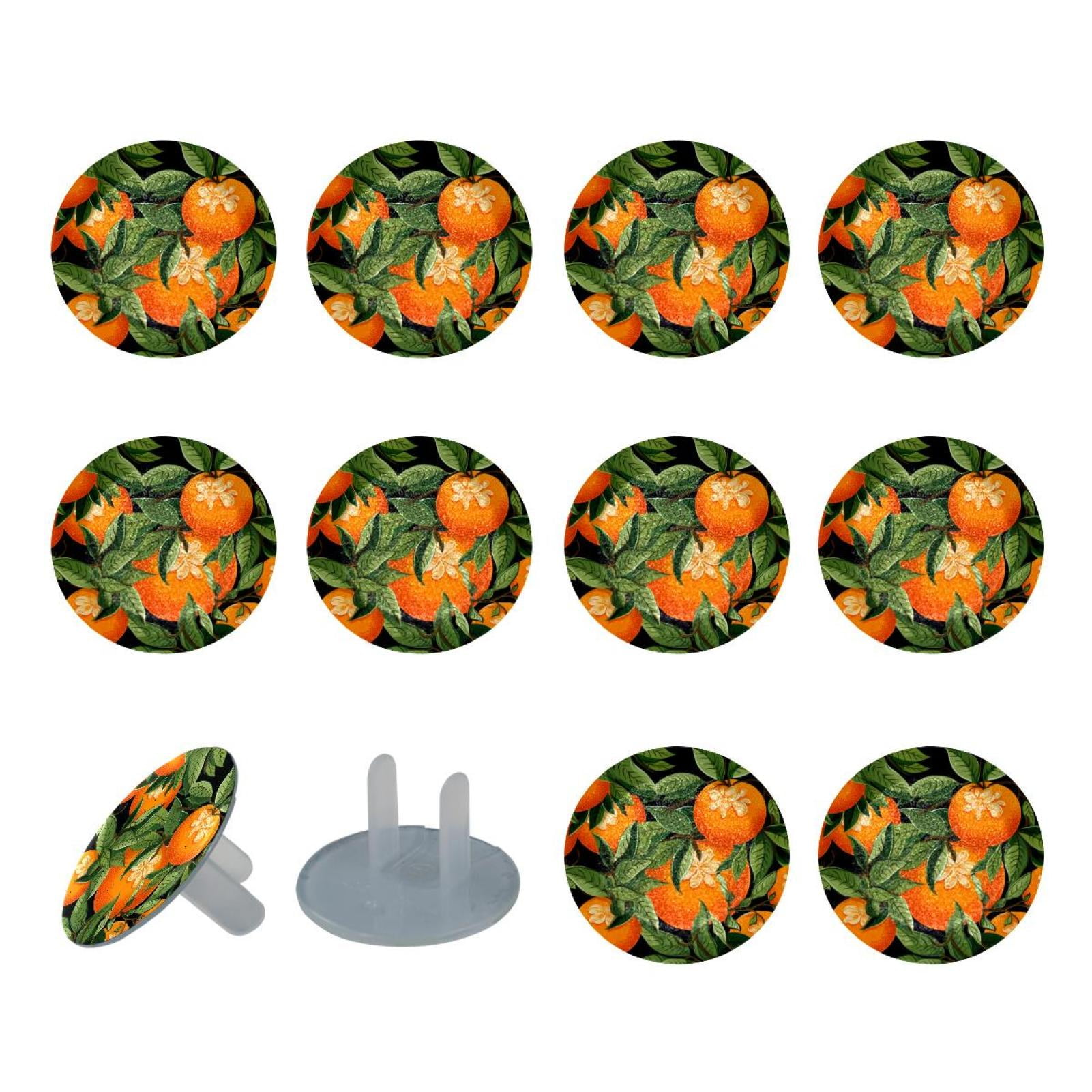 24 Pack Orange Outlet Covers Baby Proofing Socket Protectors Child ...