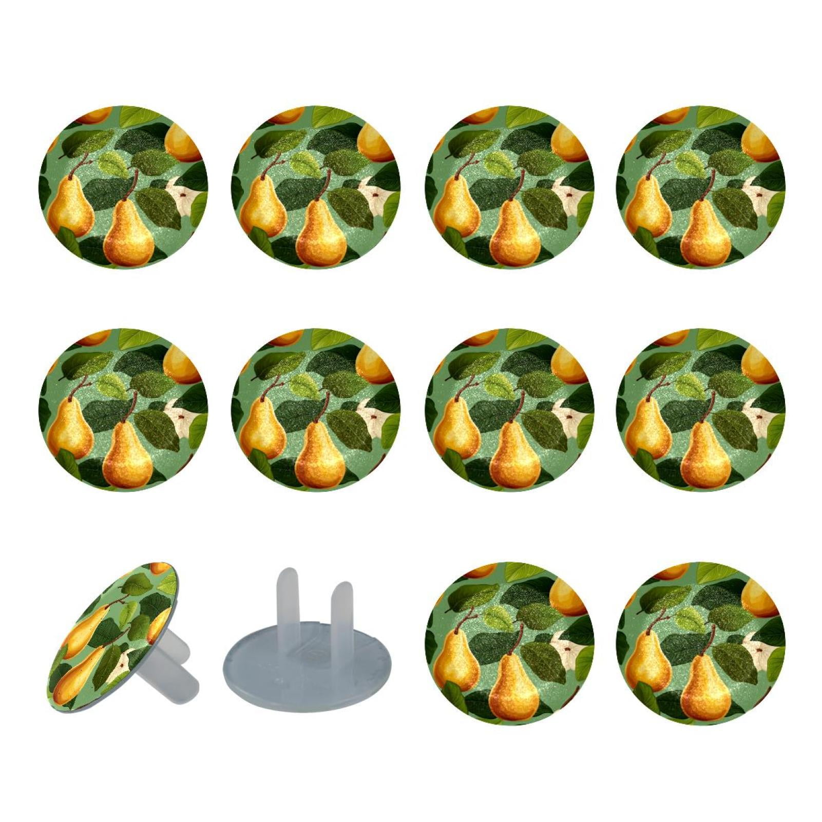 24 Pack Pear Outlet Covers Baby Proofing, Child Safety Plug Covers for ...