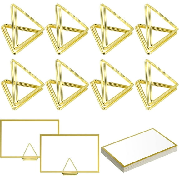 24 Pack Place Card Holders 24 Pack Triangle Shape Number Pictures Stand ...