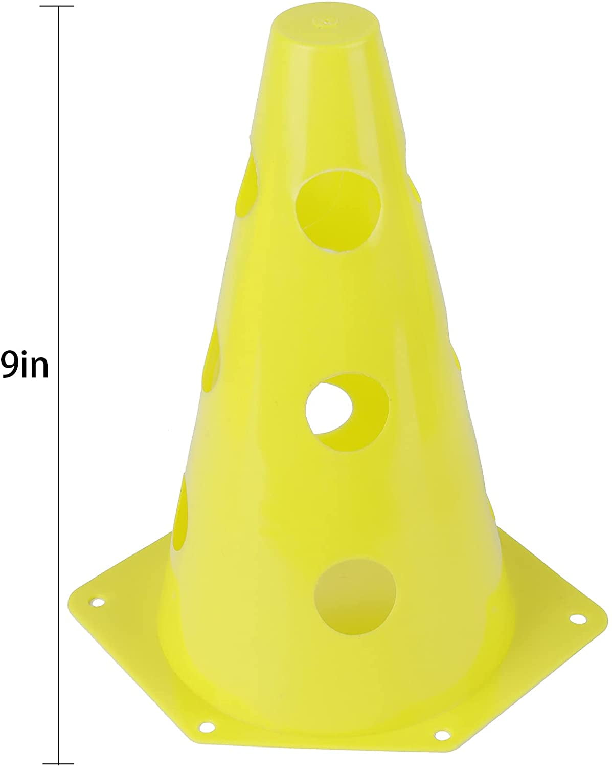 24 Pack Plastic Agility Cones, 9 Inch Soccer Training Cones for ...