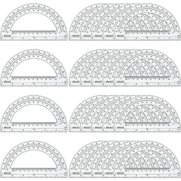 Acrimet 360¬∫ Degree Protractor Premium for Students, Clear Crystal ...