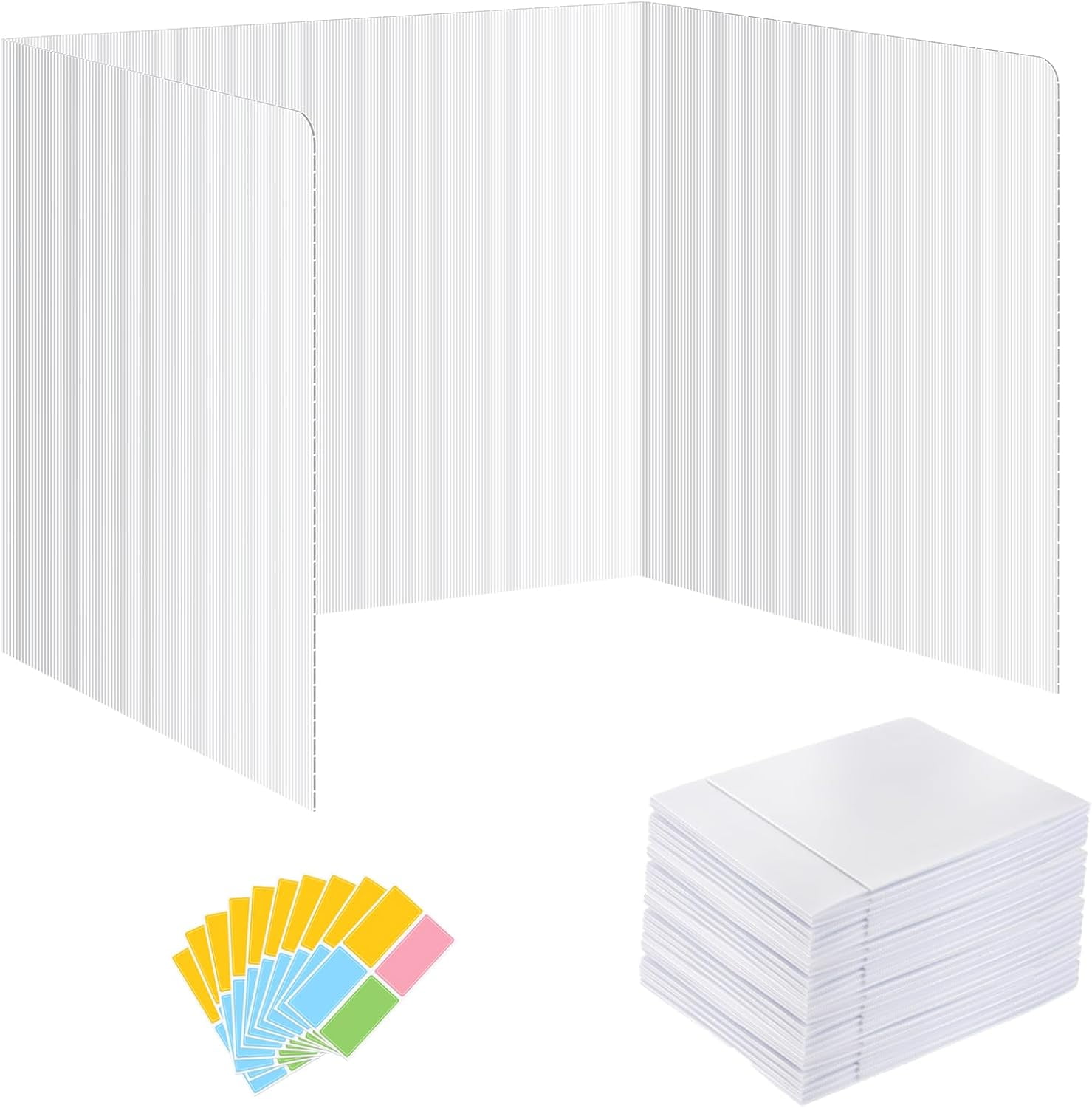 24 Pack Privacy Shields for Student Desks, Privacy folders for Student ...