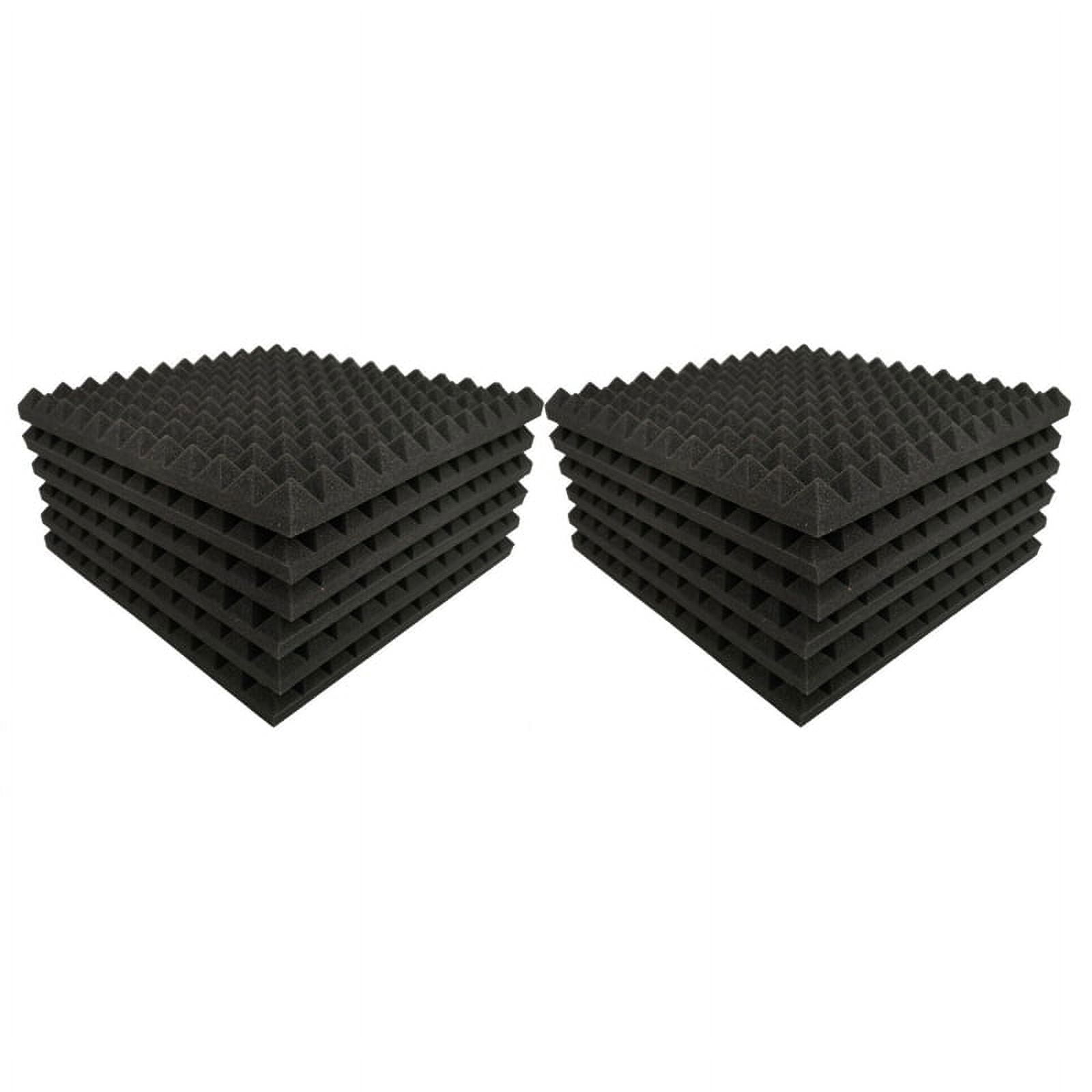 24 Pack Pyramid Shape Soundproof Foam Sound Proof Padding Treatment ...