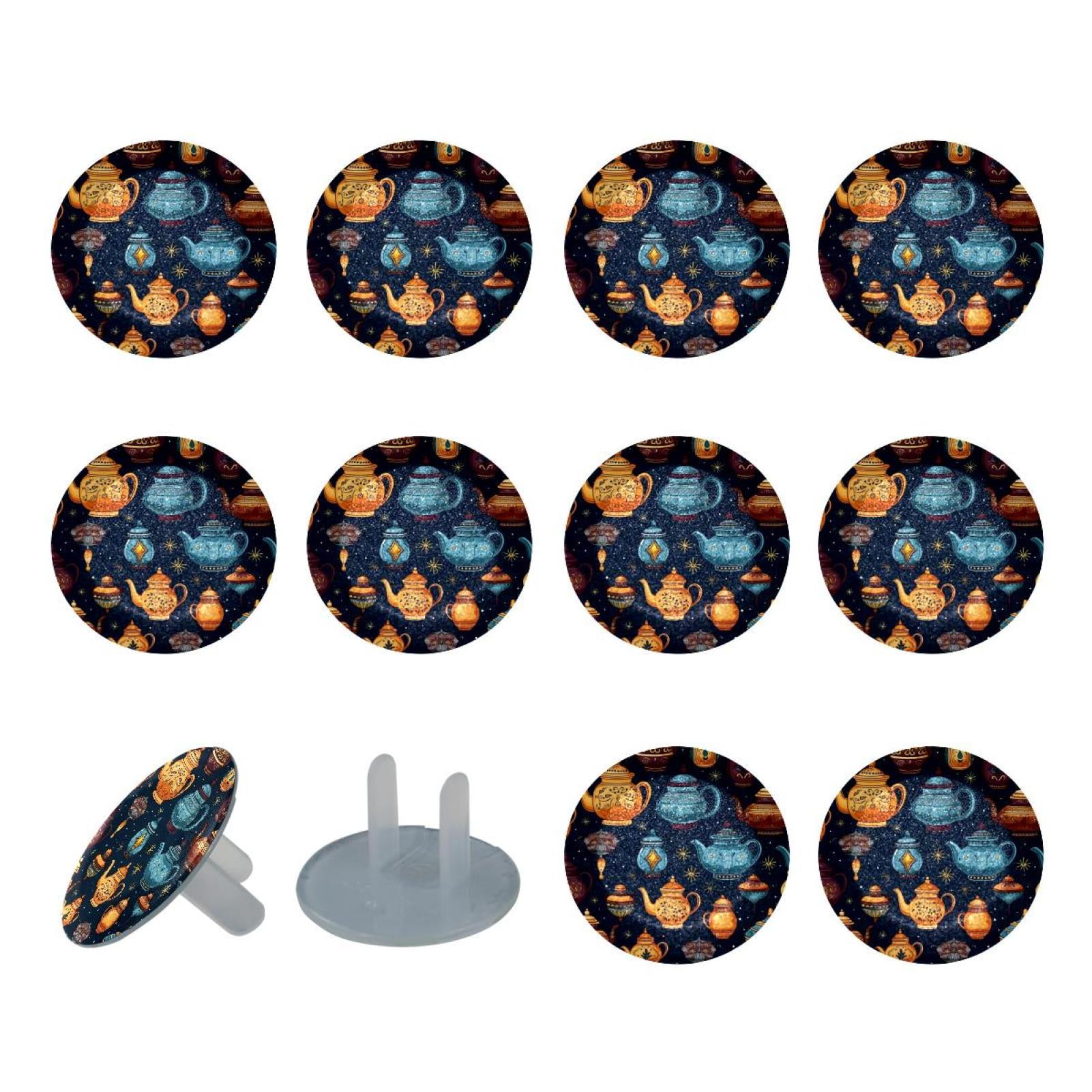 24 Pack Round Outlet Cover 2-Prong Child Safety Socket Covers ...