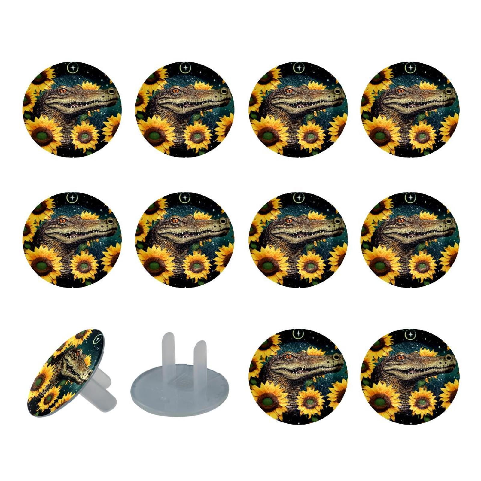 24 Pack Round Outlet Cover 2-Prong Child Safety Socket Covers ...