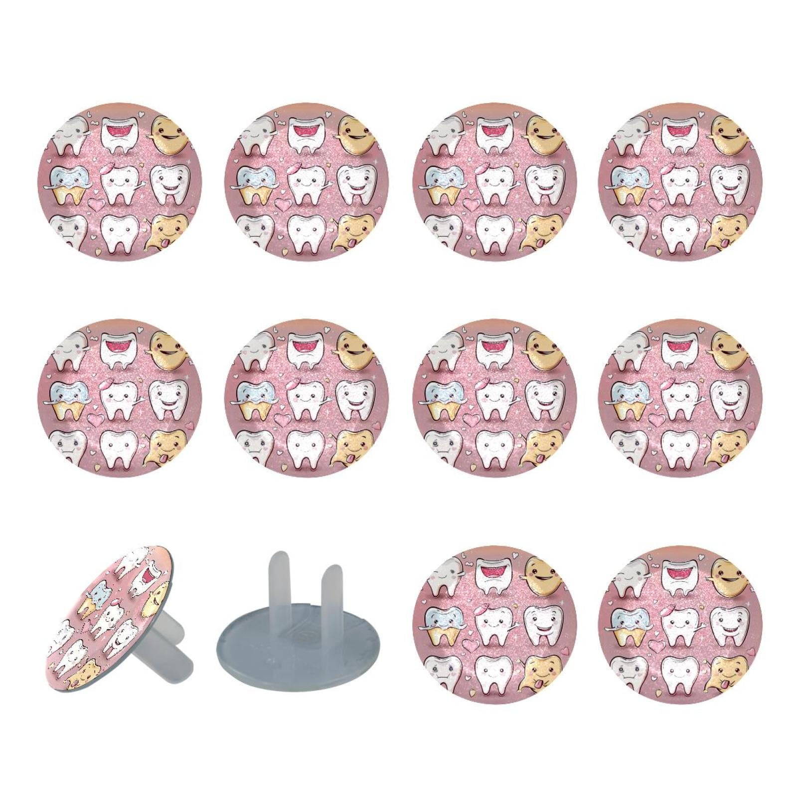24 Pack Round Outlet Cover 2-Prong Child Safety Socket Covers ...