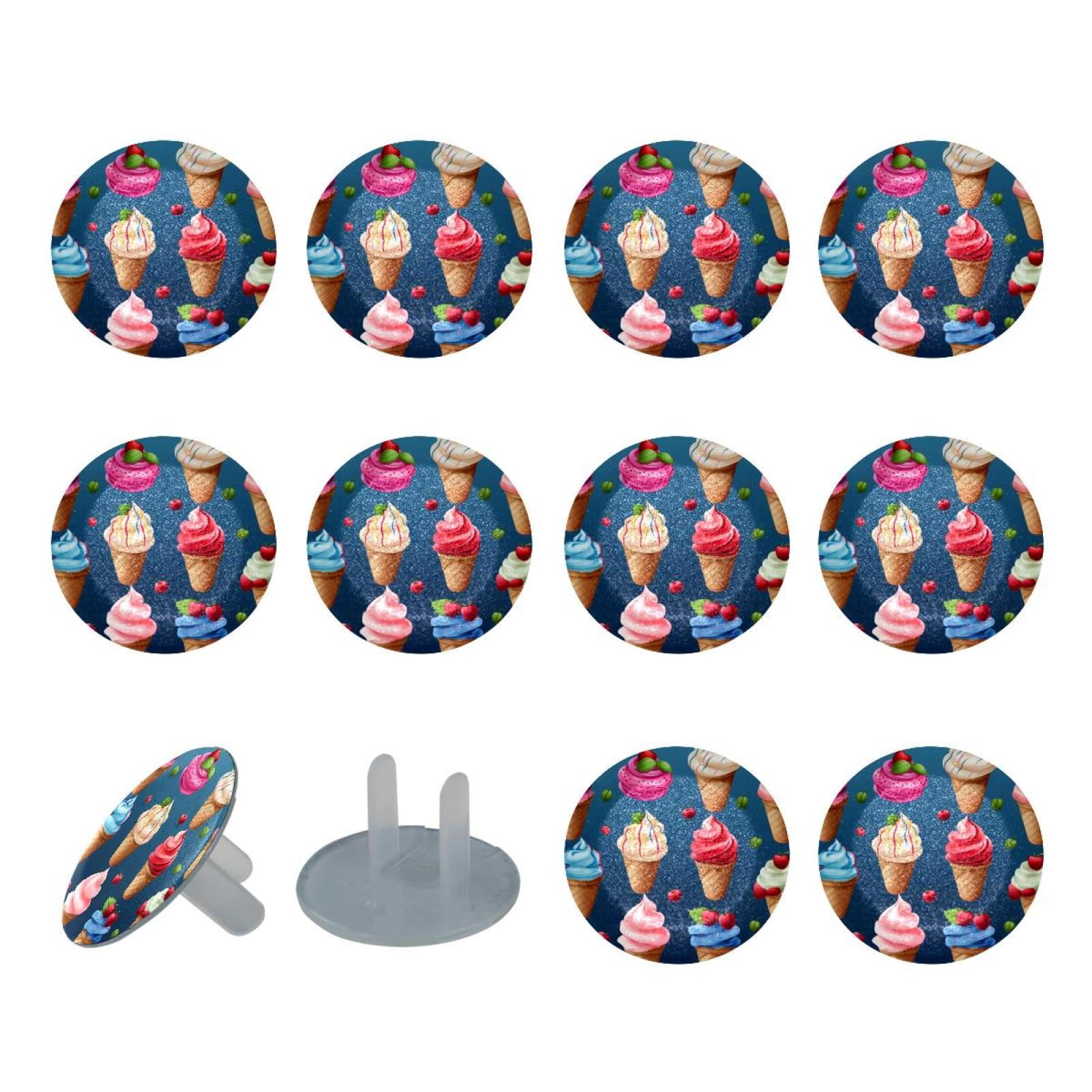 24 Pack Round Outlet Cover 2-Prong Child Safety Socket Covers ...