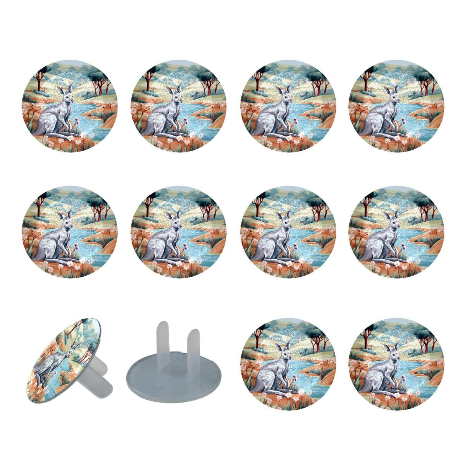 24 Pack Round Outlet Cover 2-Prong Child Safety Socket Covers ...