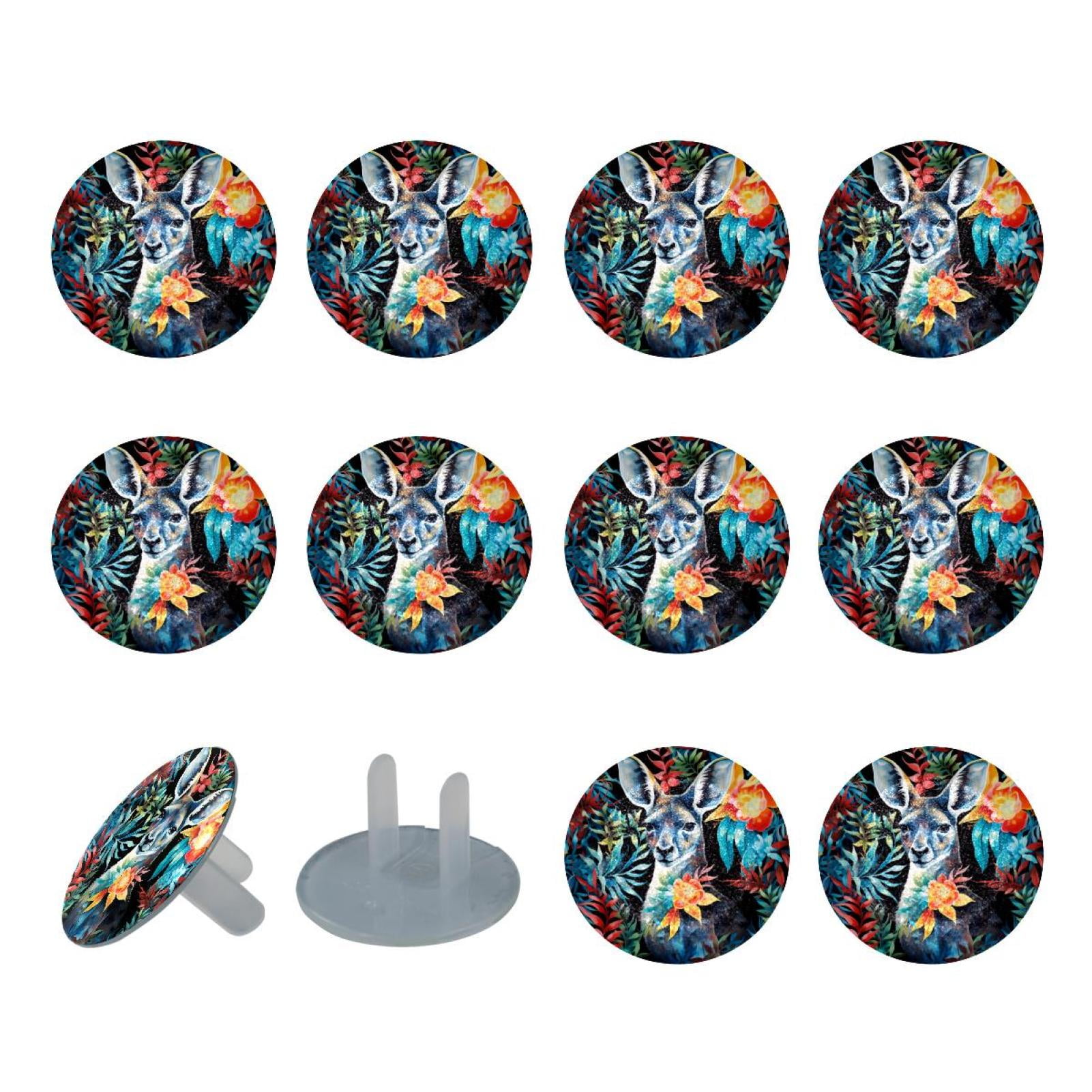 24 Pack Round Outlet Cover 2-Prong Child Safety Socket Covers ...