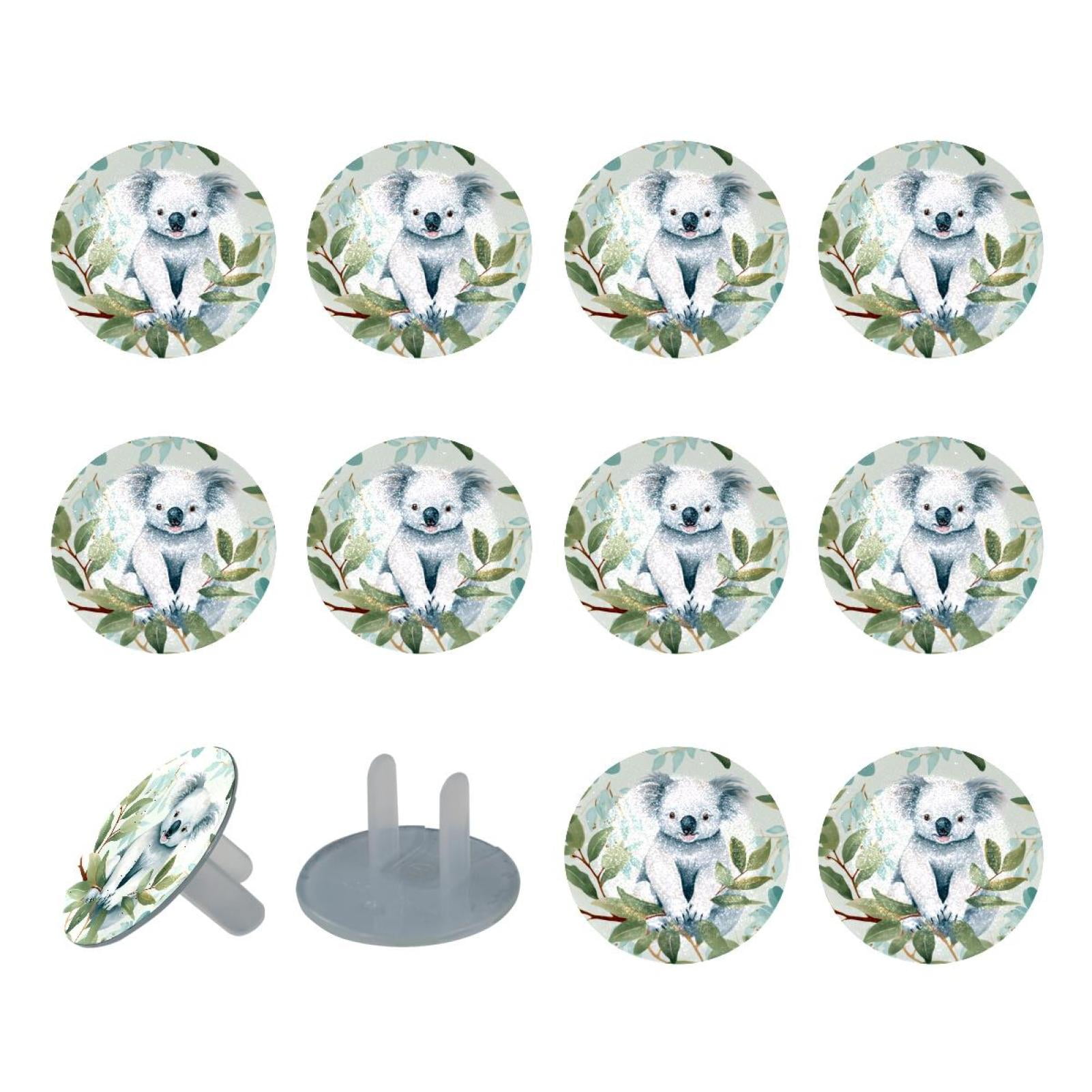 24 Pack Round Outlet Cover 2-Prong Child Safety Socket Covers ...