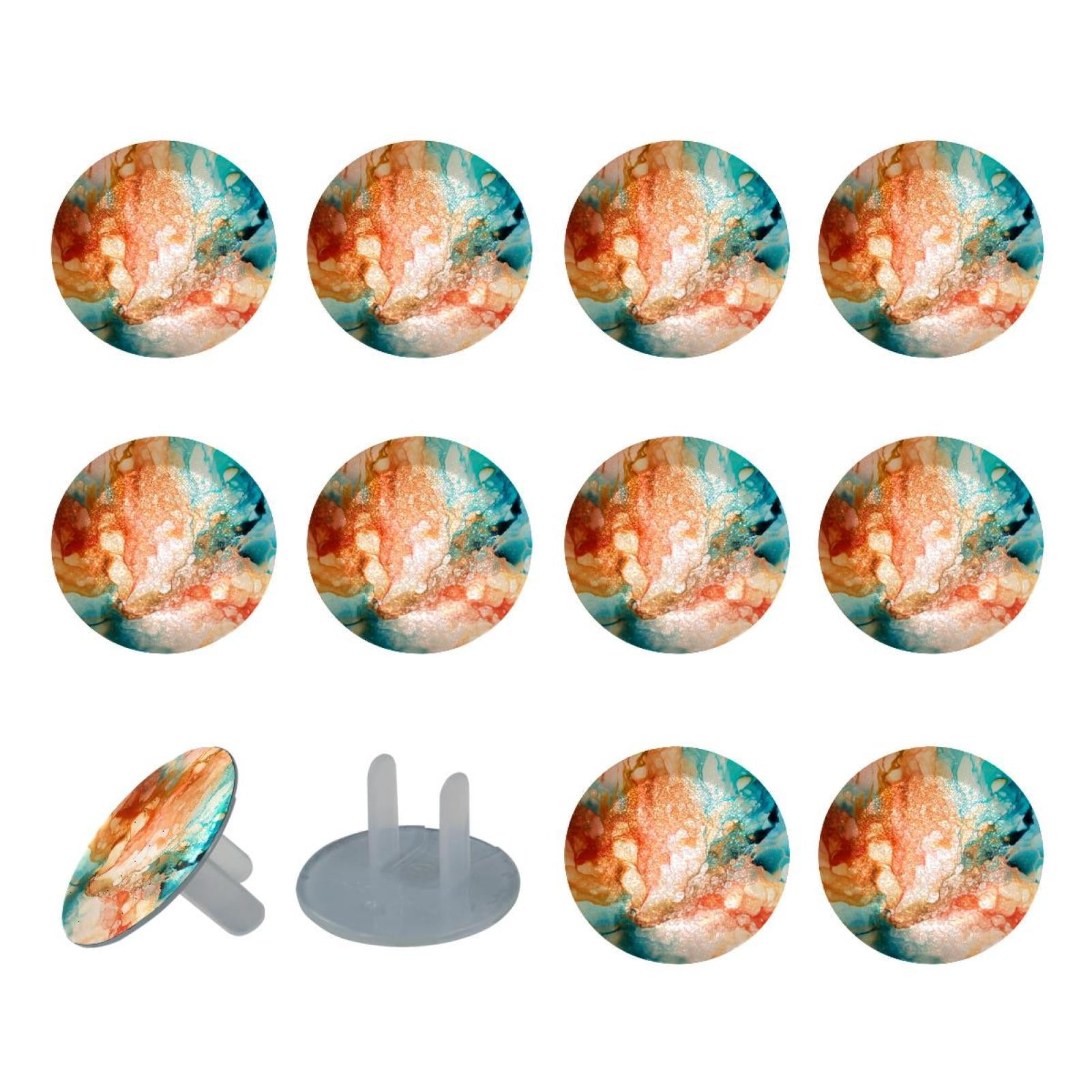 24 Pack Round Outlet Cover 2-Prong Child Safety Socket Covers ...