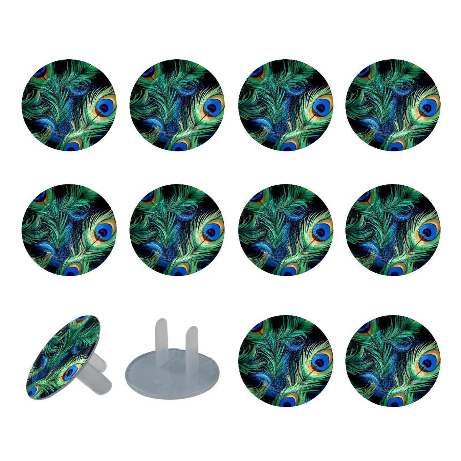 24 Pack Round Outlet Cover 2-Prong Child Safety Socket Covers ...