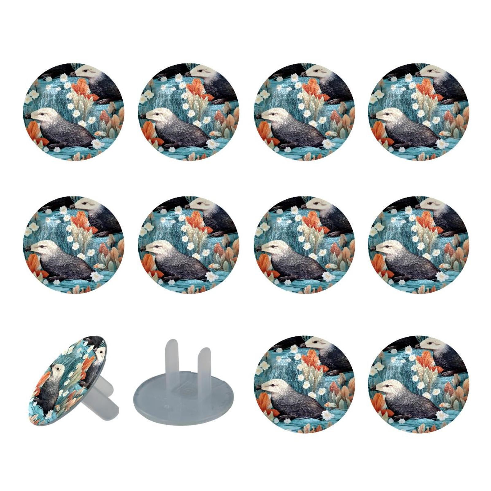 24 Pack Round Outlet Cover 2-Prong Child Safety Socket Covers ...