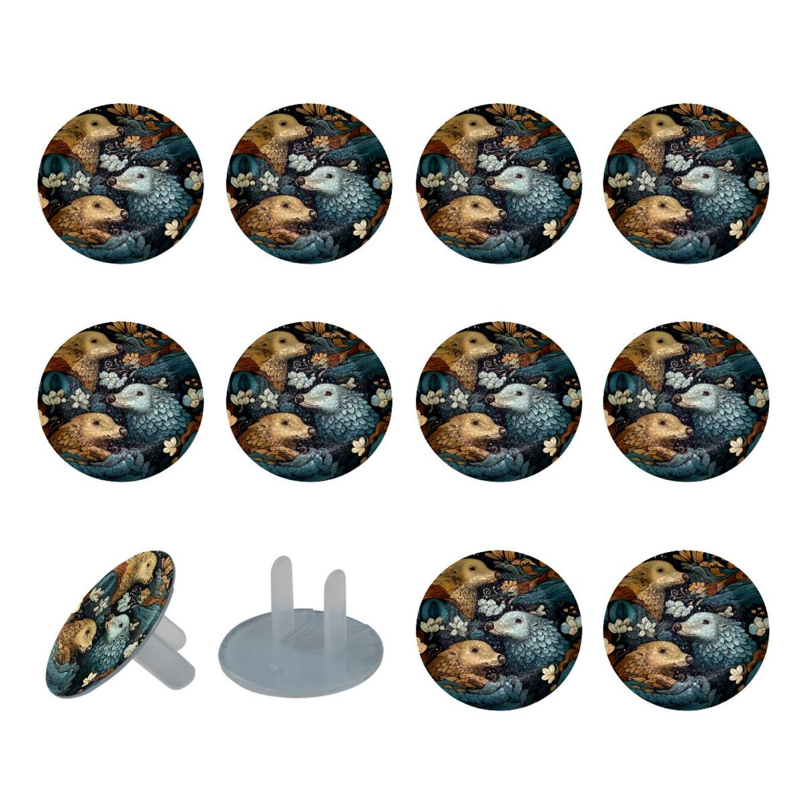 24 Pack Round Outlet Cover 2-Prong Child Safety Socket Covers ...