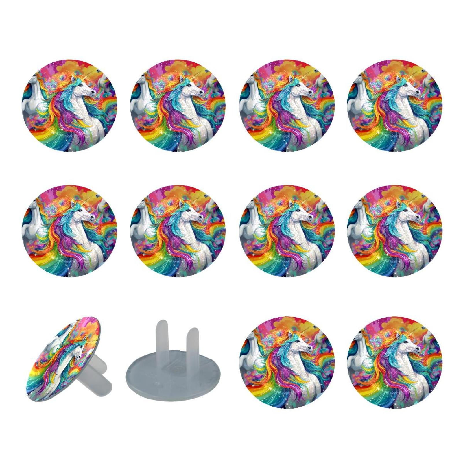24 Pack Round Outlet Cover 2-Prong Child Safety Socket Covers ...
