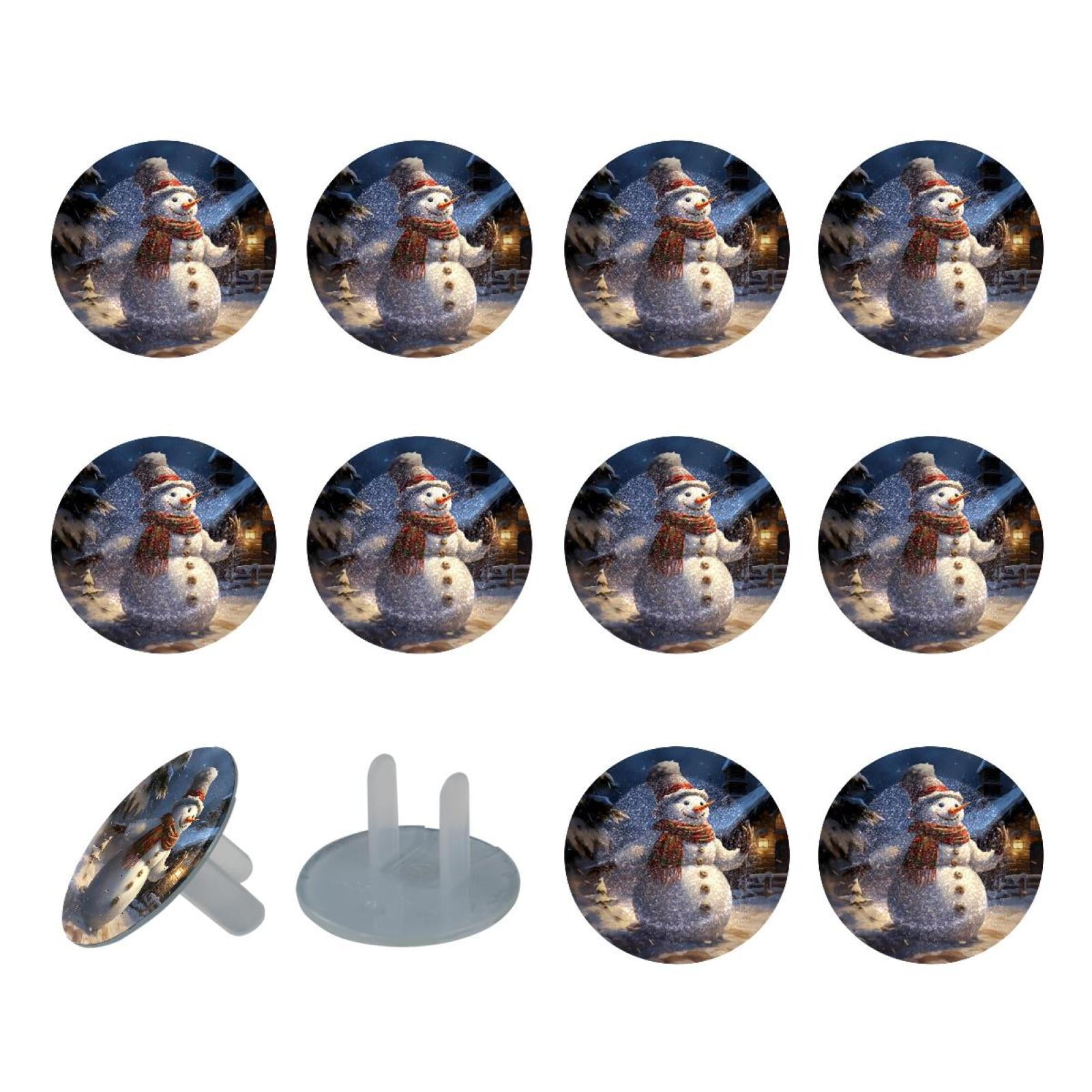 24 Pack Round Outlet Cover 2-Prong Child Safety Socket Covers ...