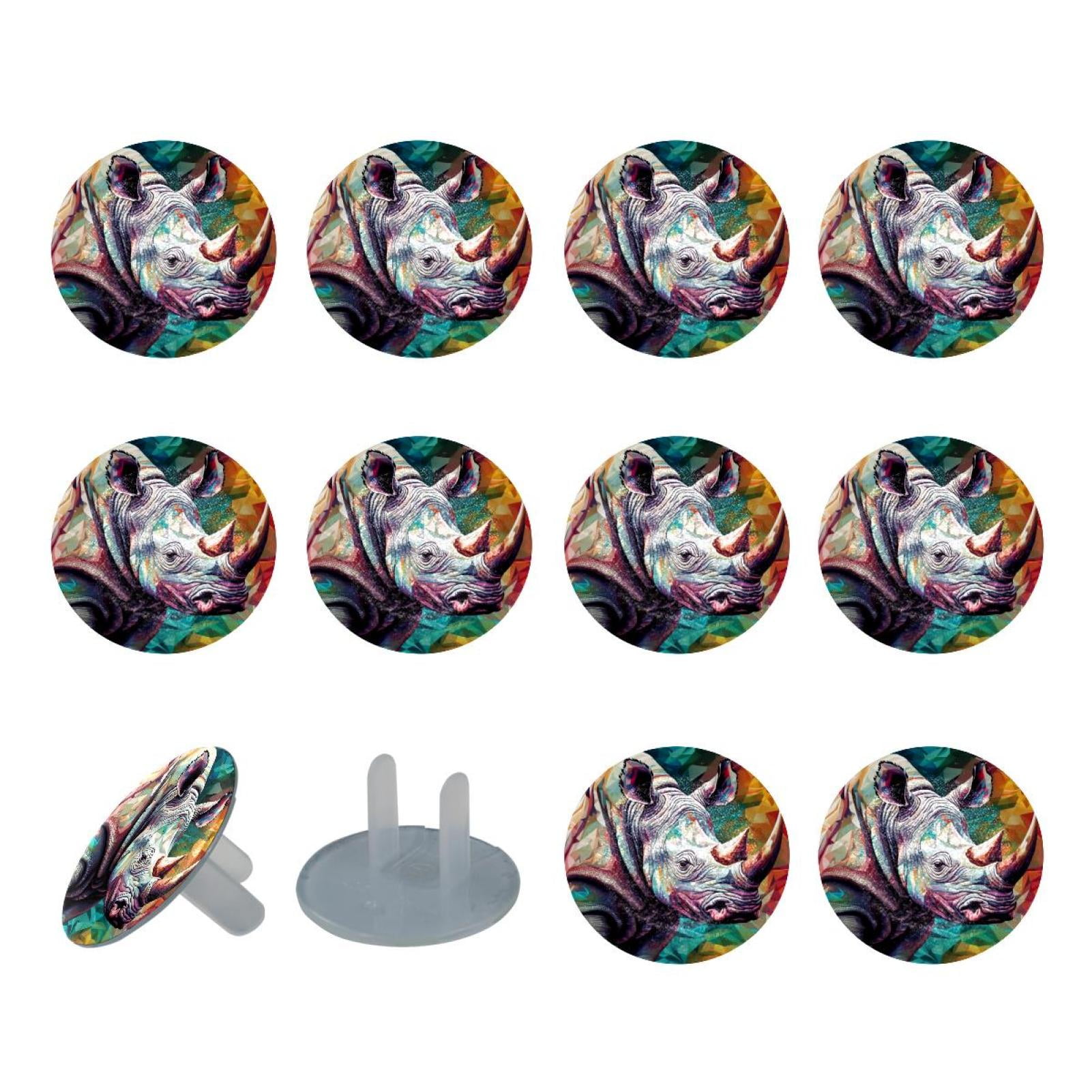 24 Pack Round Outlet Cover 2-Prong Child Safety Socket Covers ...