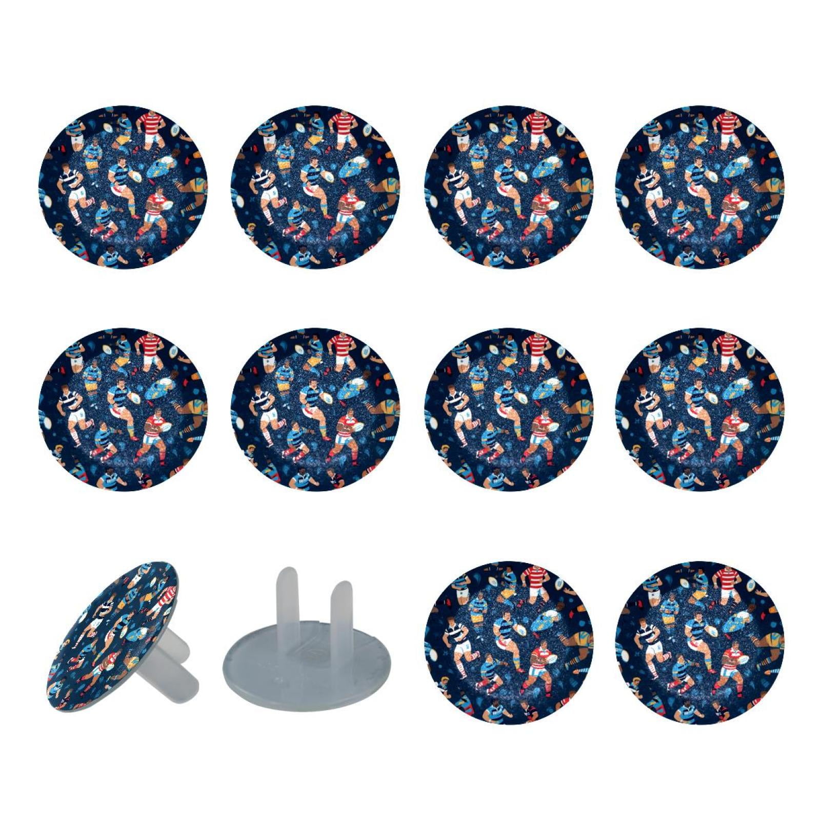 24 Pack Round Outlet Cover 2-Prong Child Safety Socket Covers ...