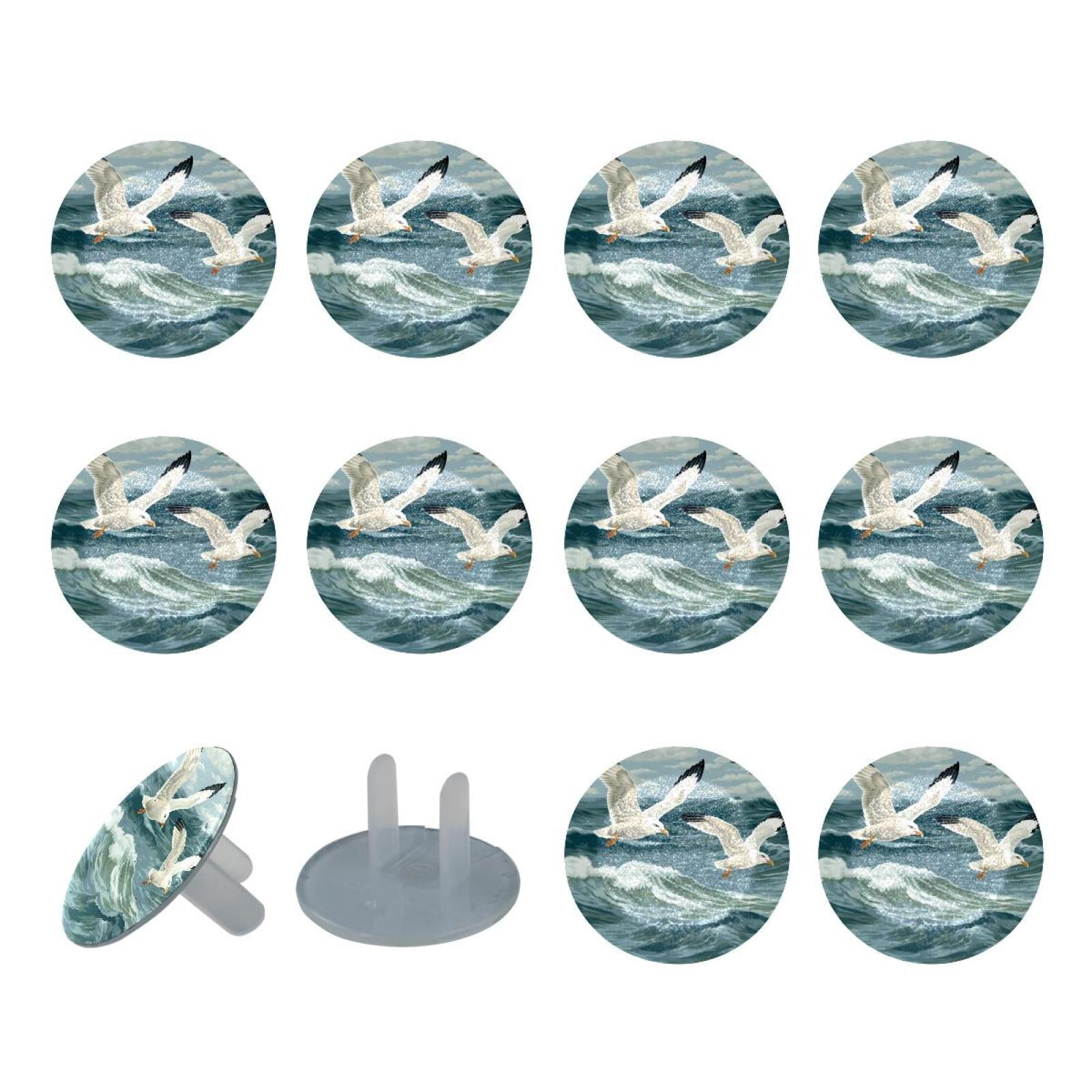 24 Pack Round Outlet Cover 2-Prong Child Safety Socket Covers ...