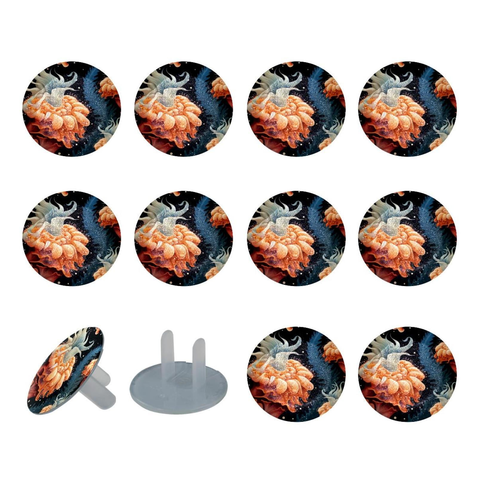 24 Pack Round Outlet Cover 2-Prong Child Safety Socket Covers ...