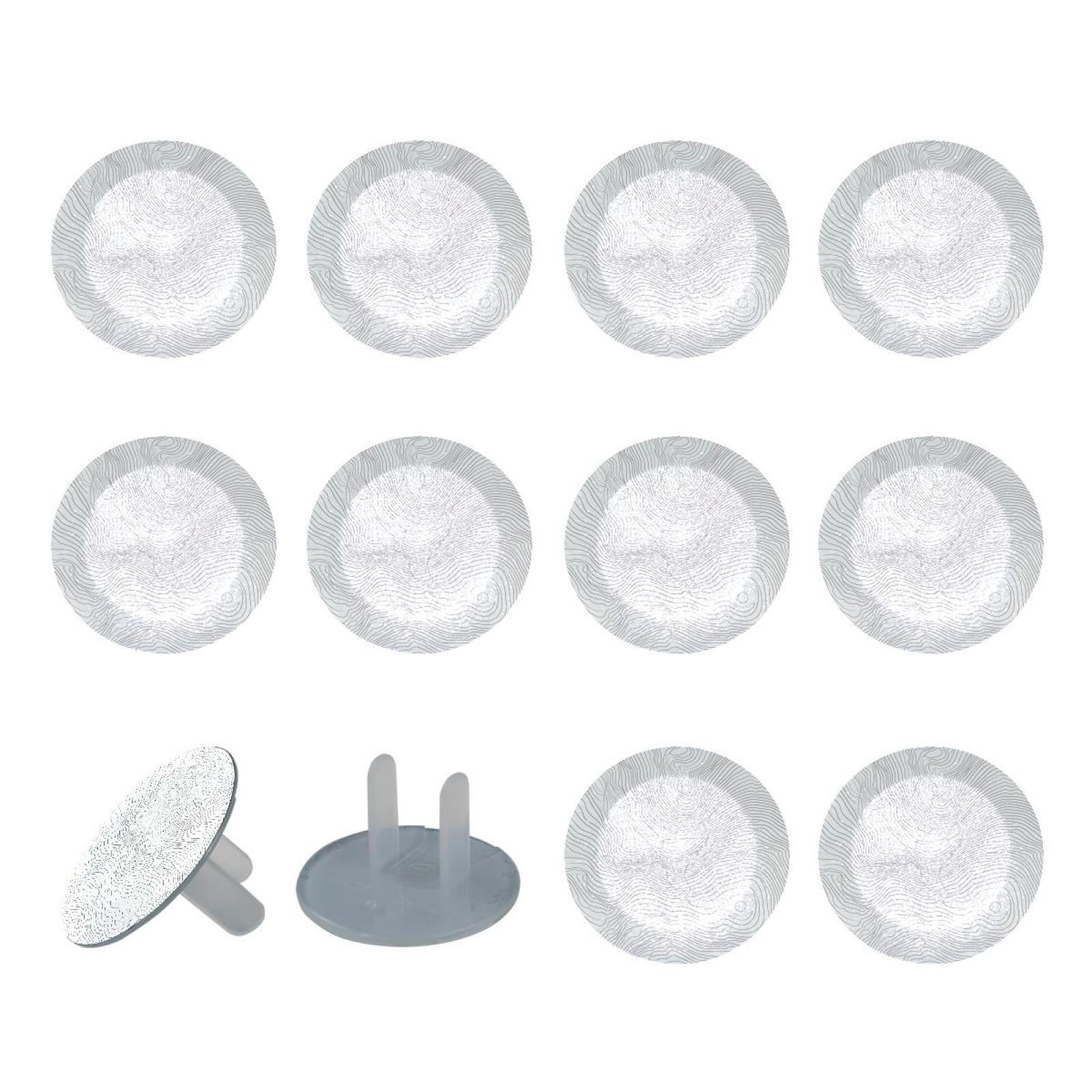 24 Pack Round Outlet Cover 2-Prong Child Safety Socket Covers ...
