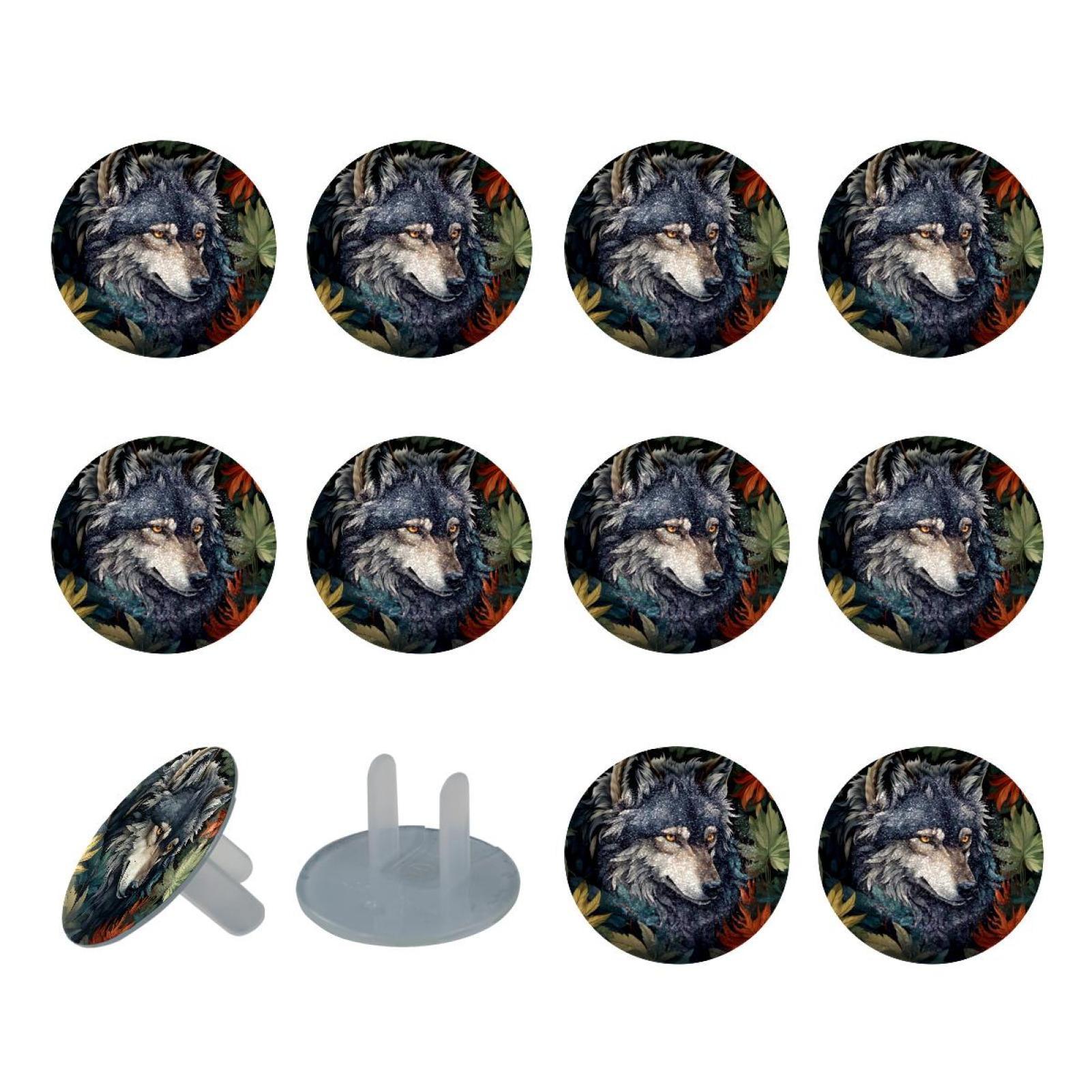 24 Pack Round Outlet Cover 2-Prong Child Safety Socket Covers ...