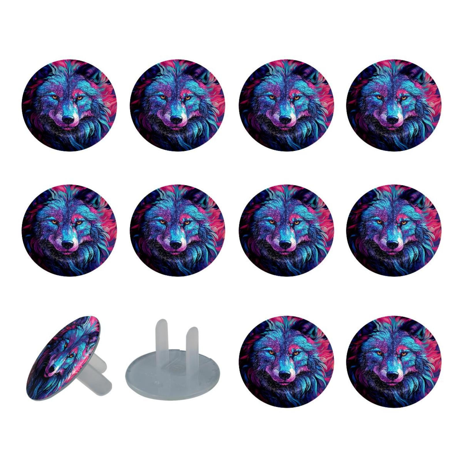 24 Pack Round Outlet Cover 2-Prong Child Safety Socket Covers ...