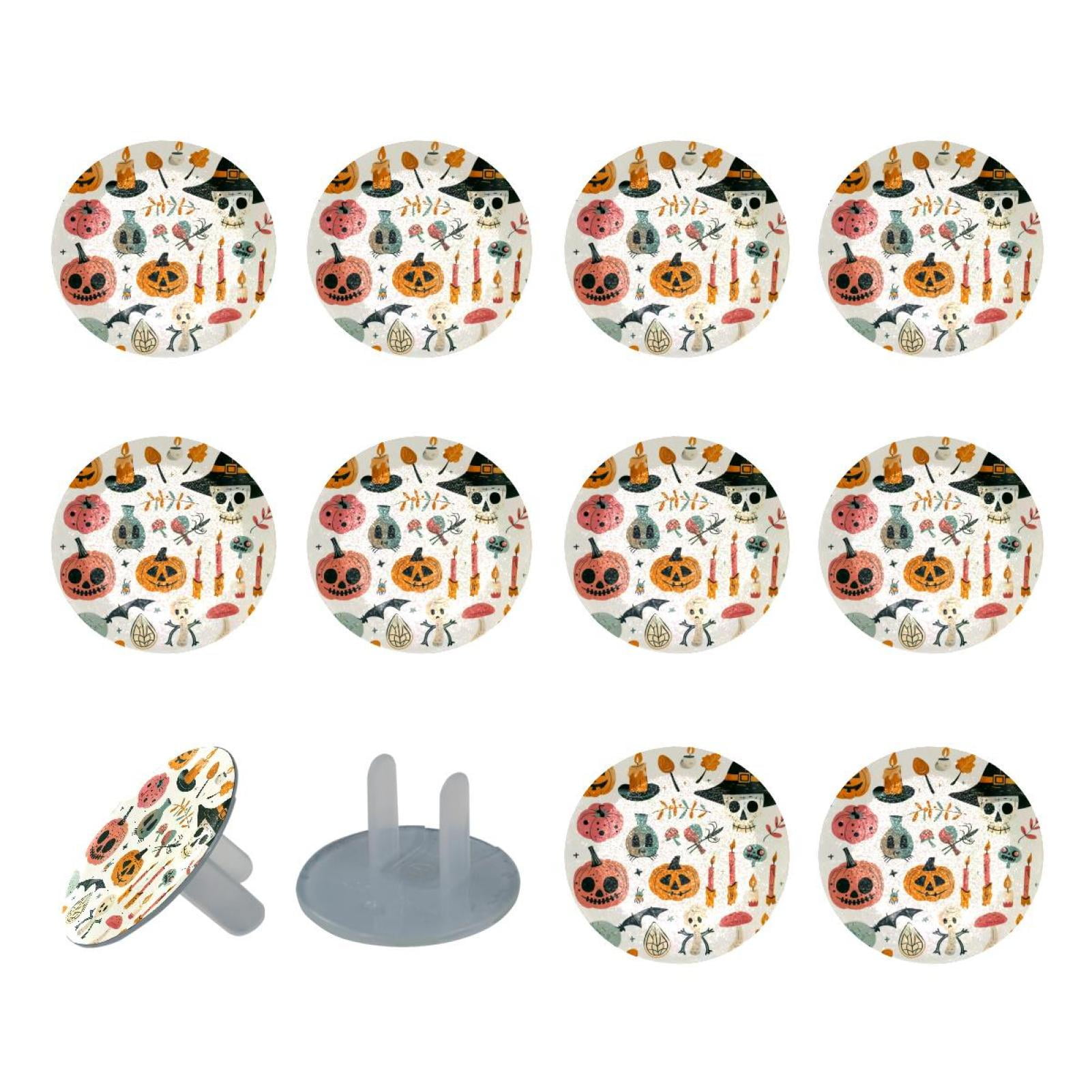 24 Pack Round Outlet Cover 2-Prong Child Safety Socket Covers ...