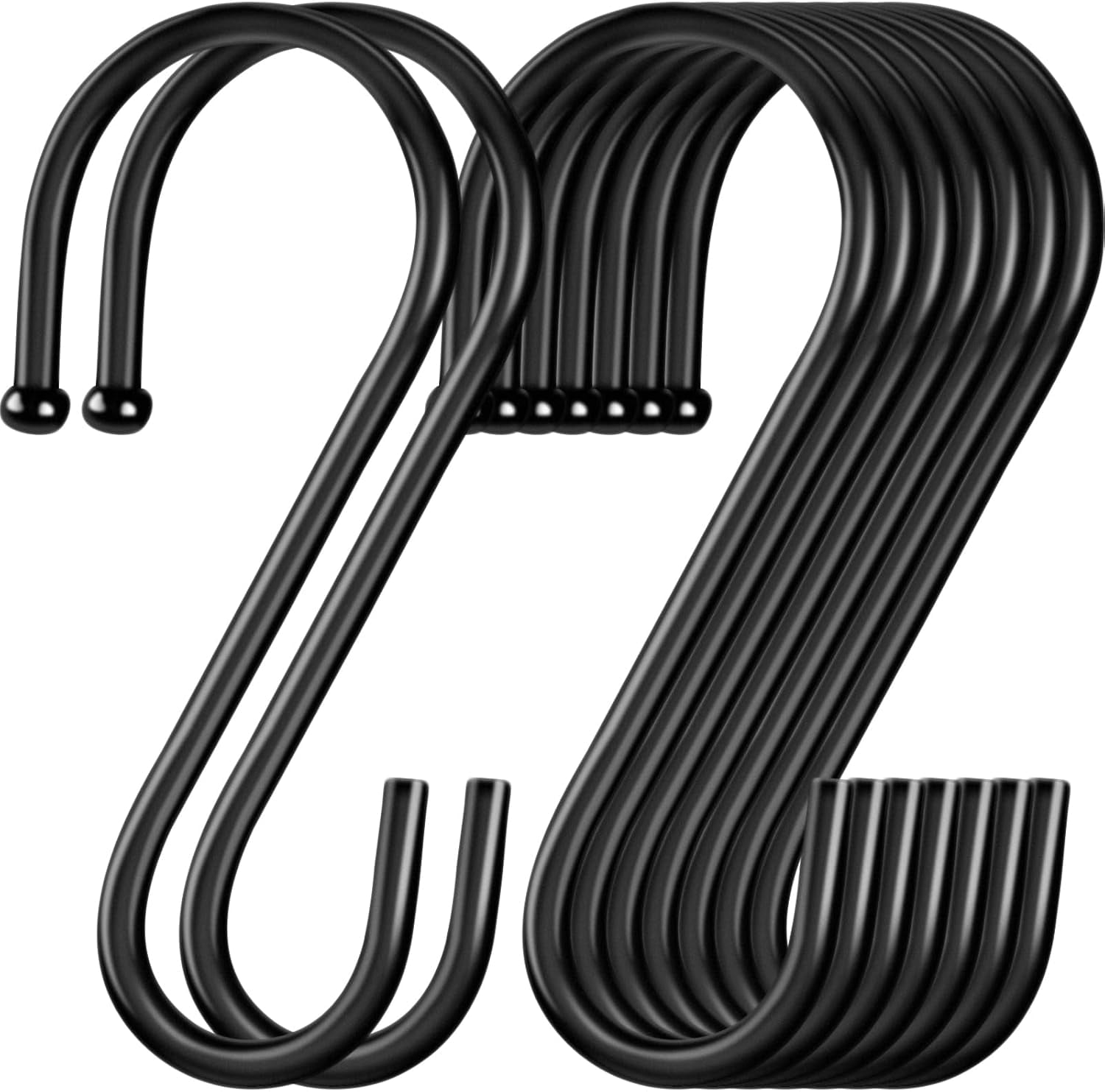 24 Pack S Hooks, 3.5 Inch Heavy Duty S Hooks for Hanging Plant, Large ...