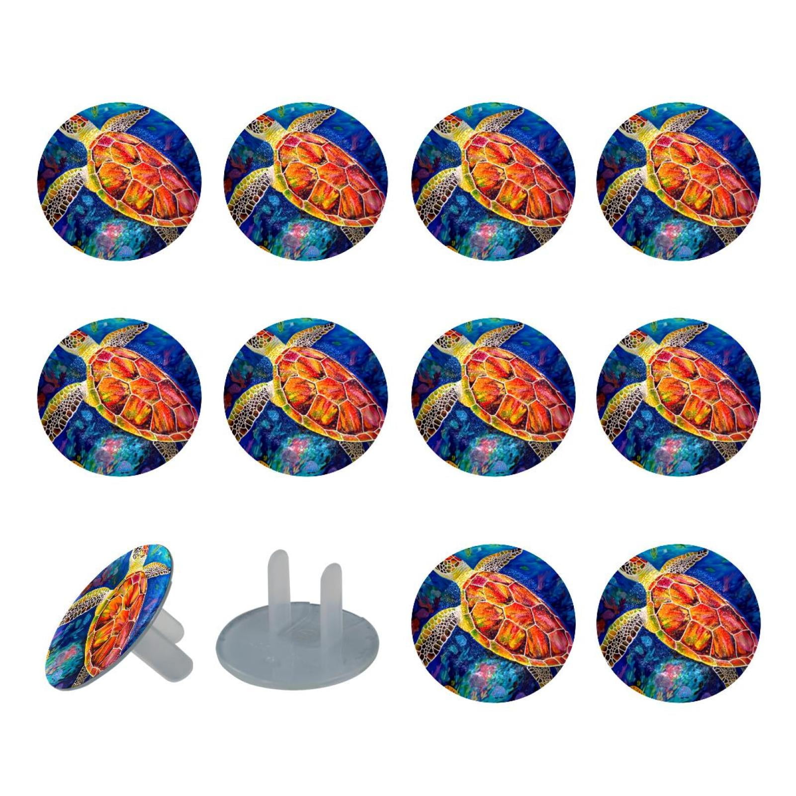 24 Pack Sea Turtle Outlet Covers Baby Proofing | Secure Electric Plug ...