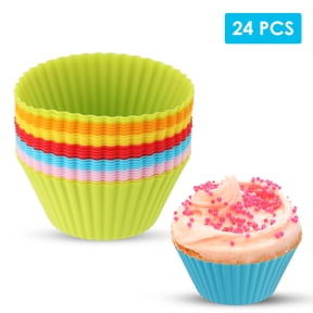 The Silicone Kitchen Reusable Mini Silicone Baking Cup, Non-Toxic, BPA ...