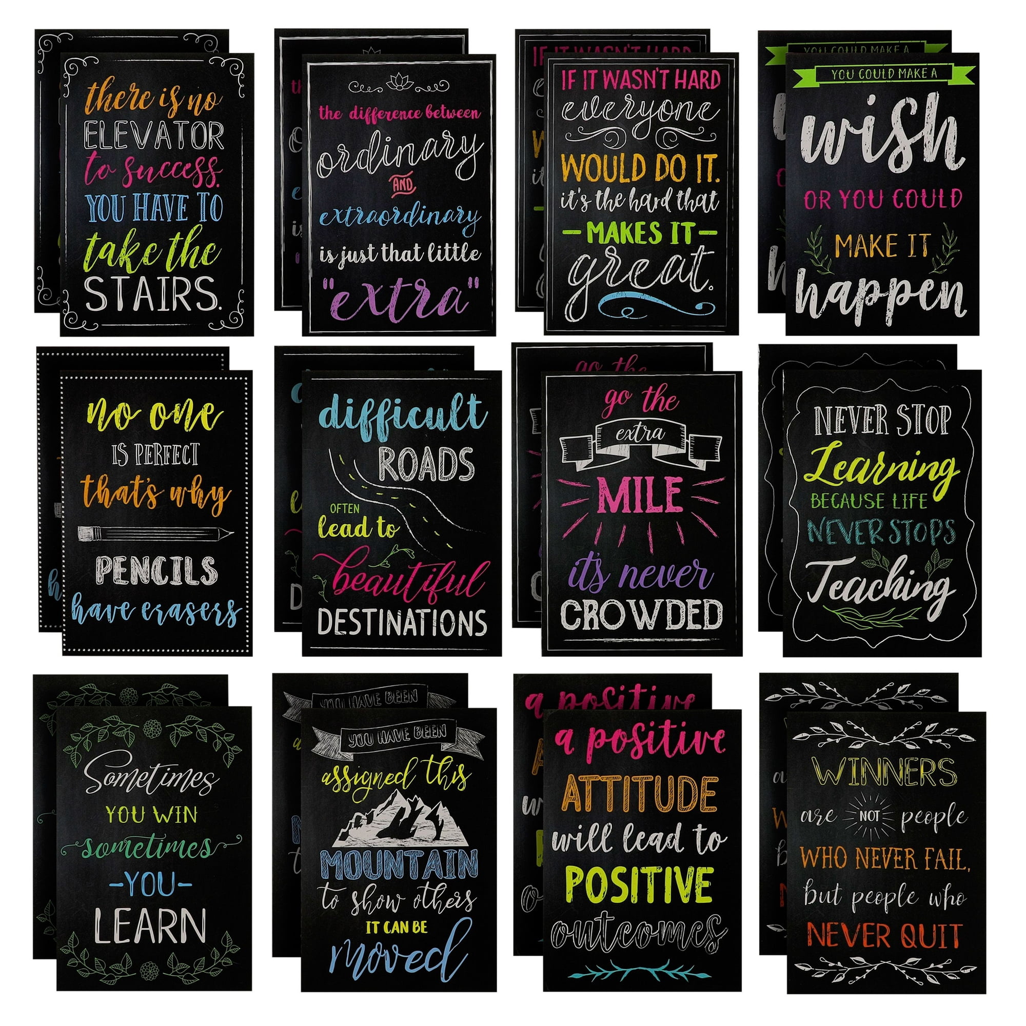 24-Pack Inspirational Notebooks for Office, Kids Party, 3.5x5 in Pocket ...