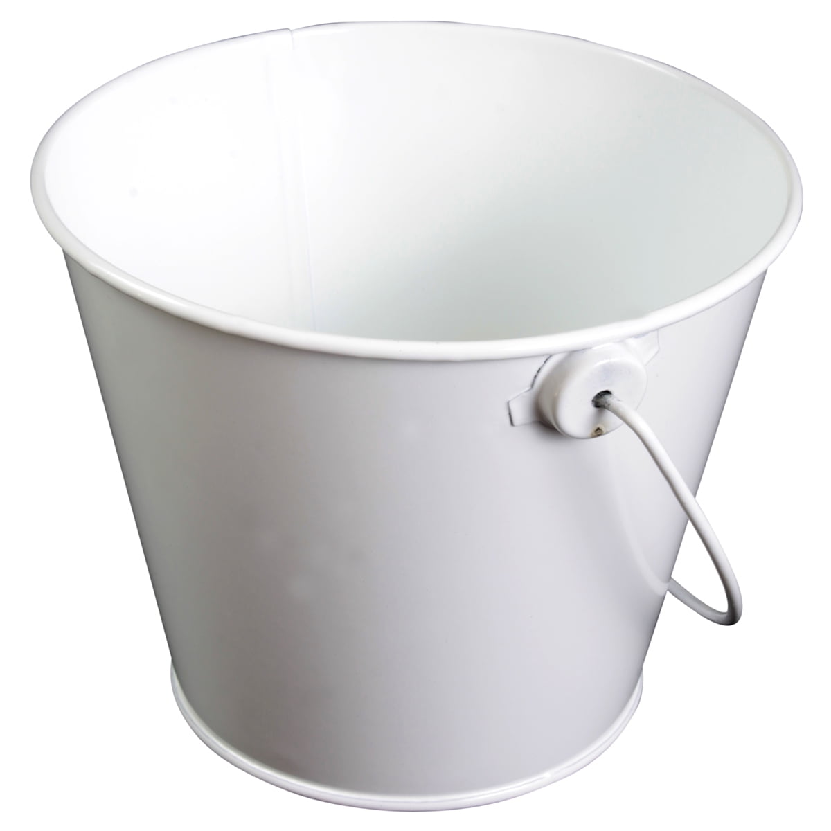 24 Pack: Small White Tin Gift Pail with Handle by Celebrate It ...